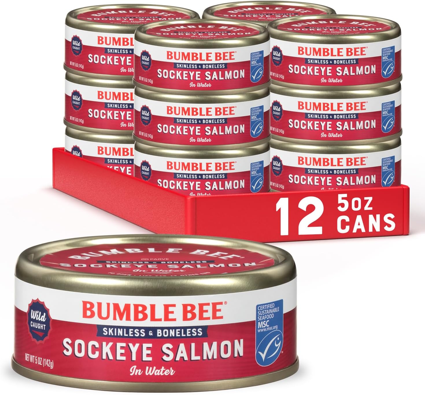 Amazon.com: Bumble Bee Skinless & Boneless Salmon in Water, 5 oz Can ...