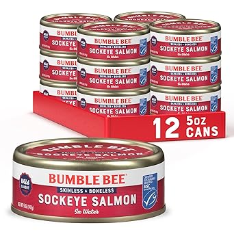Amazon.com: Bumble Bee Skinless & Boneless Salmon in Water, 5 oz Can ...