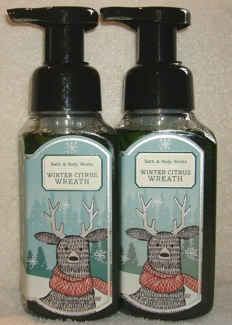 Amazon.com : Bath and Body Works 2 Pack Winter Citrus Wreath Gentle ...