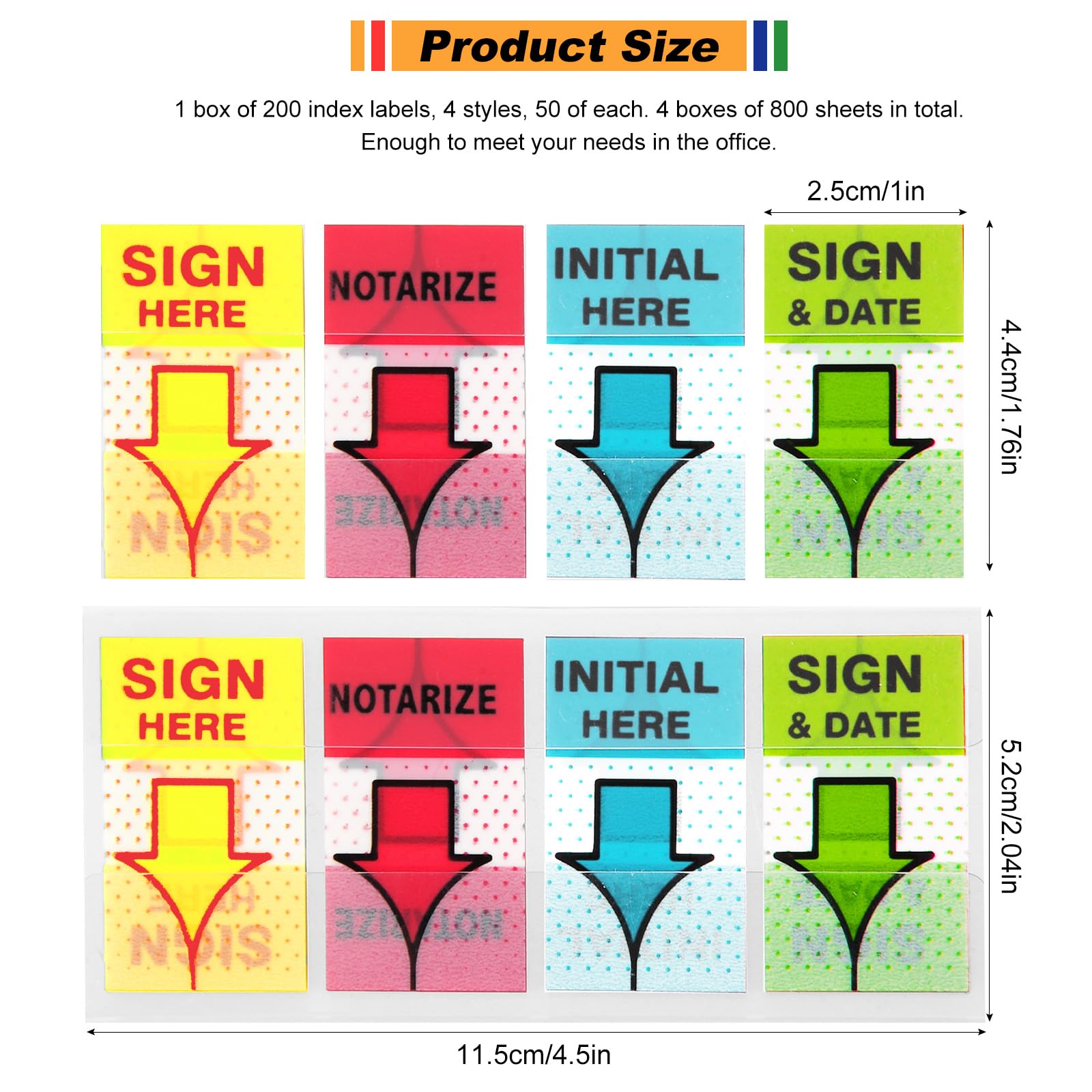 Snapklik.com : Cobee Please Sign Stickers, Sign Date Sticky Tabs Sign ...