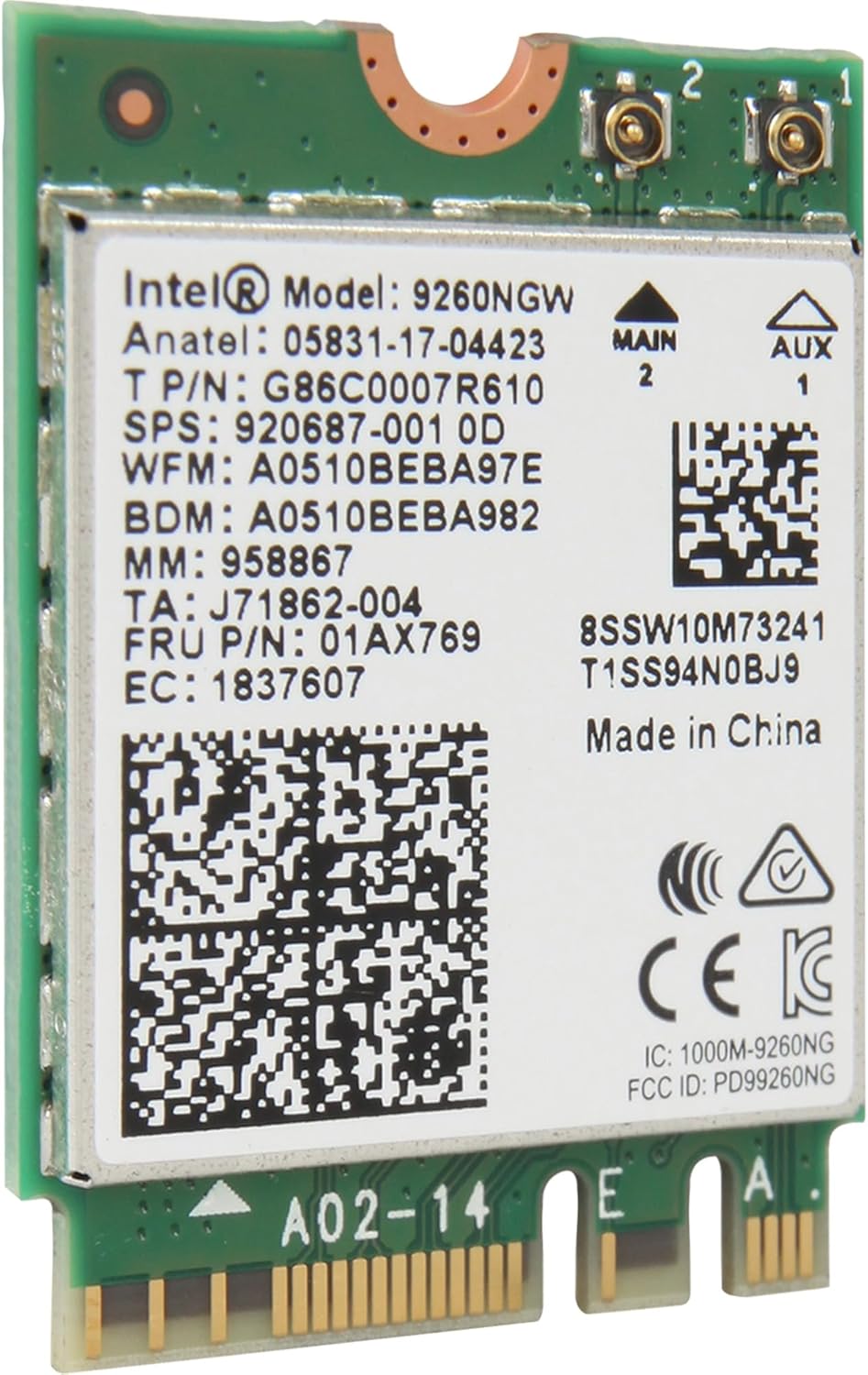 Intel® Dual Band WLAN-AC 9260 M.2 WLAN-Adapter: Amazon.de: Computer ...