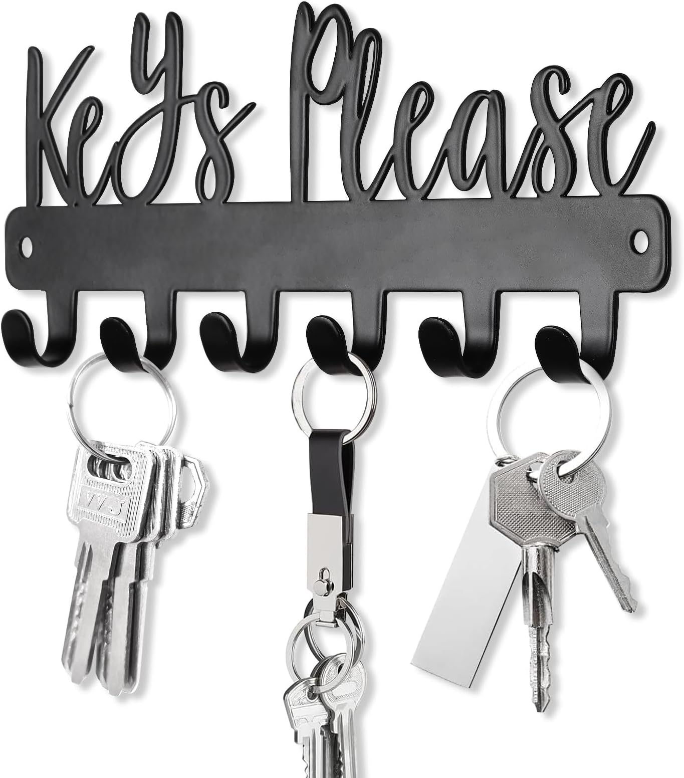 Amazon.com: Laflaca Key Holder for Wall – Wooden Key Hanger Wall Mount ...