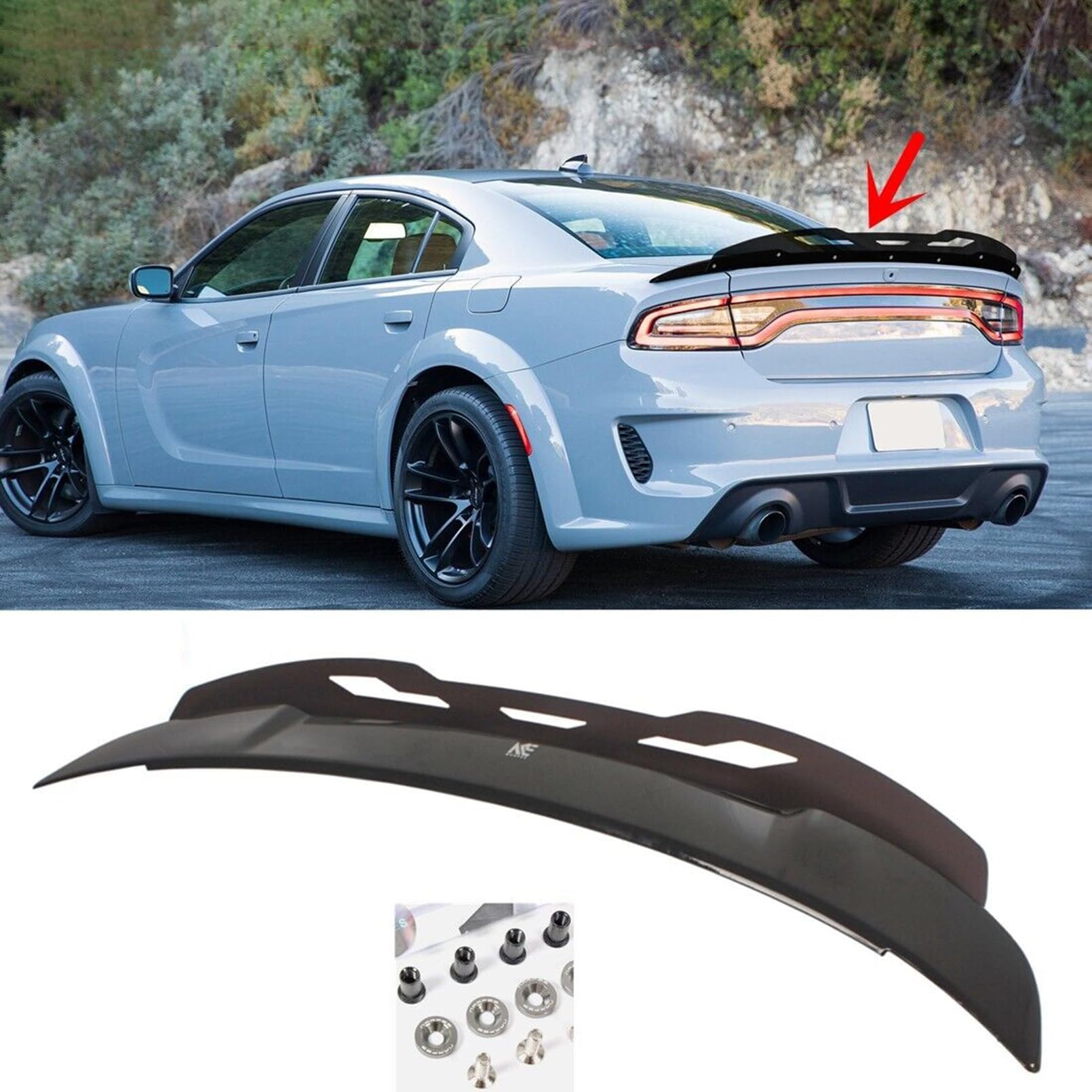 Amazon.com: MUTUSAISI Rear Trunk Spoiler Wing Gurney Flap Wickerbill ...