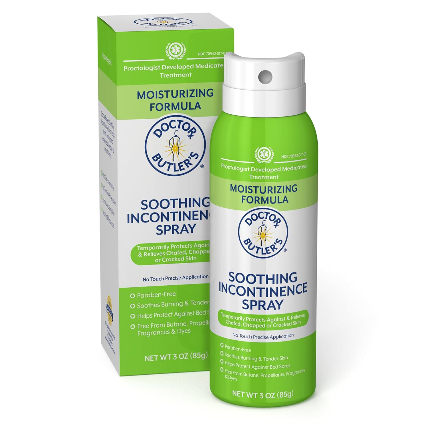Amazon.com: Doctor Butler’s Soothing Incontinence Spray - Barrier Spray ...