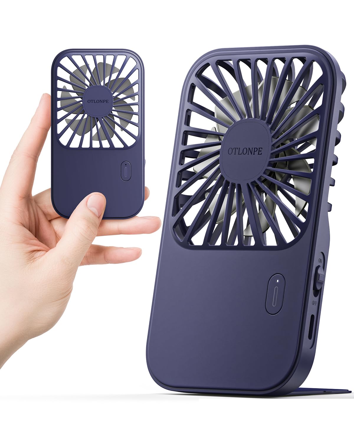 Amazon.com: Otlonpe Mini Portable Handheld Fan, Small Rechargeable ...