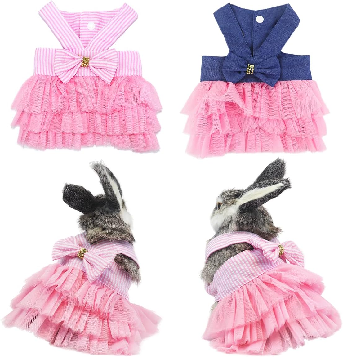 Amazon.com : 2pcs Rabbit Tutu Dress Bunny Costume Clothes Skirt Daily ...