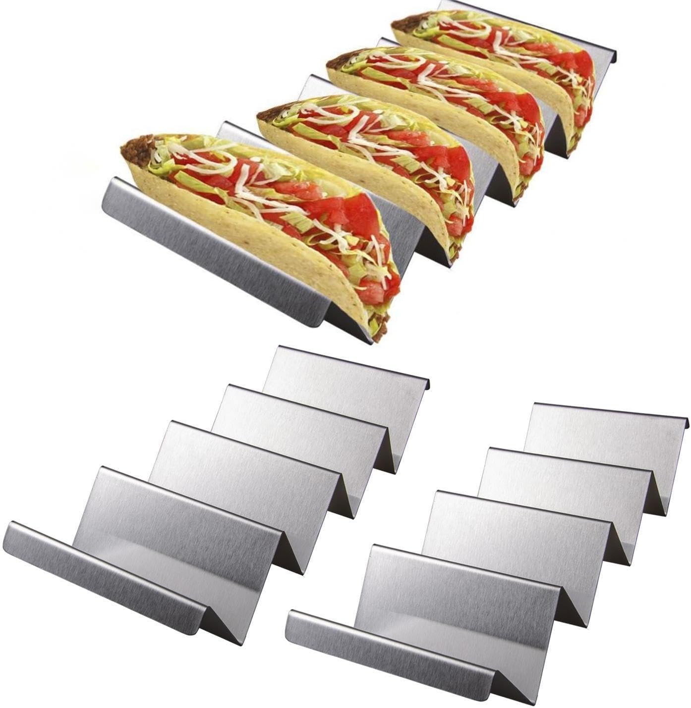 Amazon.com: Taco Holder 4 Packs - Health Material Stainless Steel Taco ...