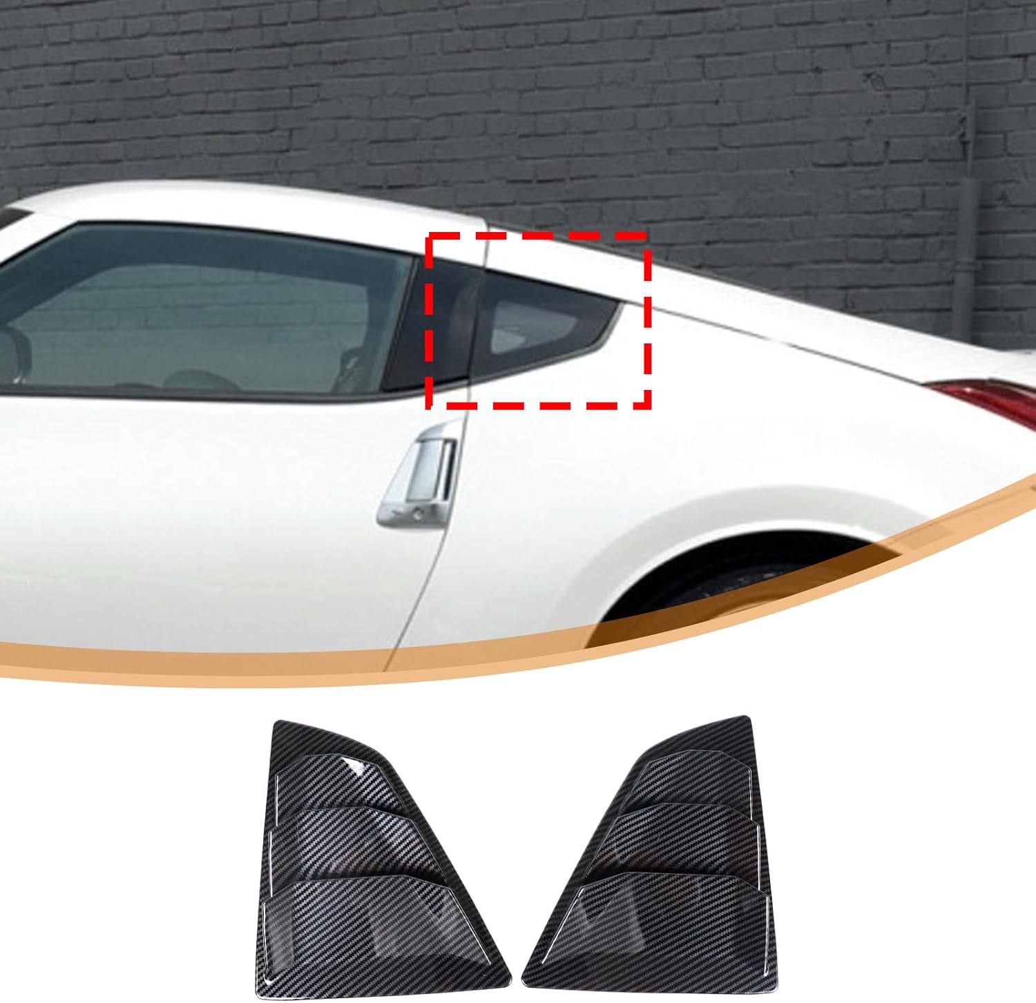 Amazon.com: Daeiclru Rear Side Window Louvers Compatible with Nissan ...