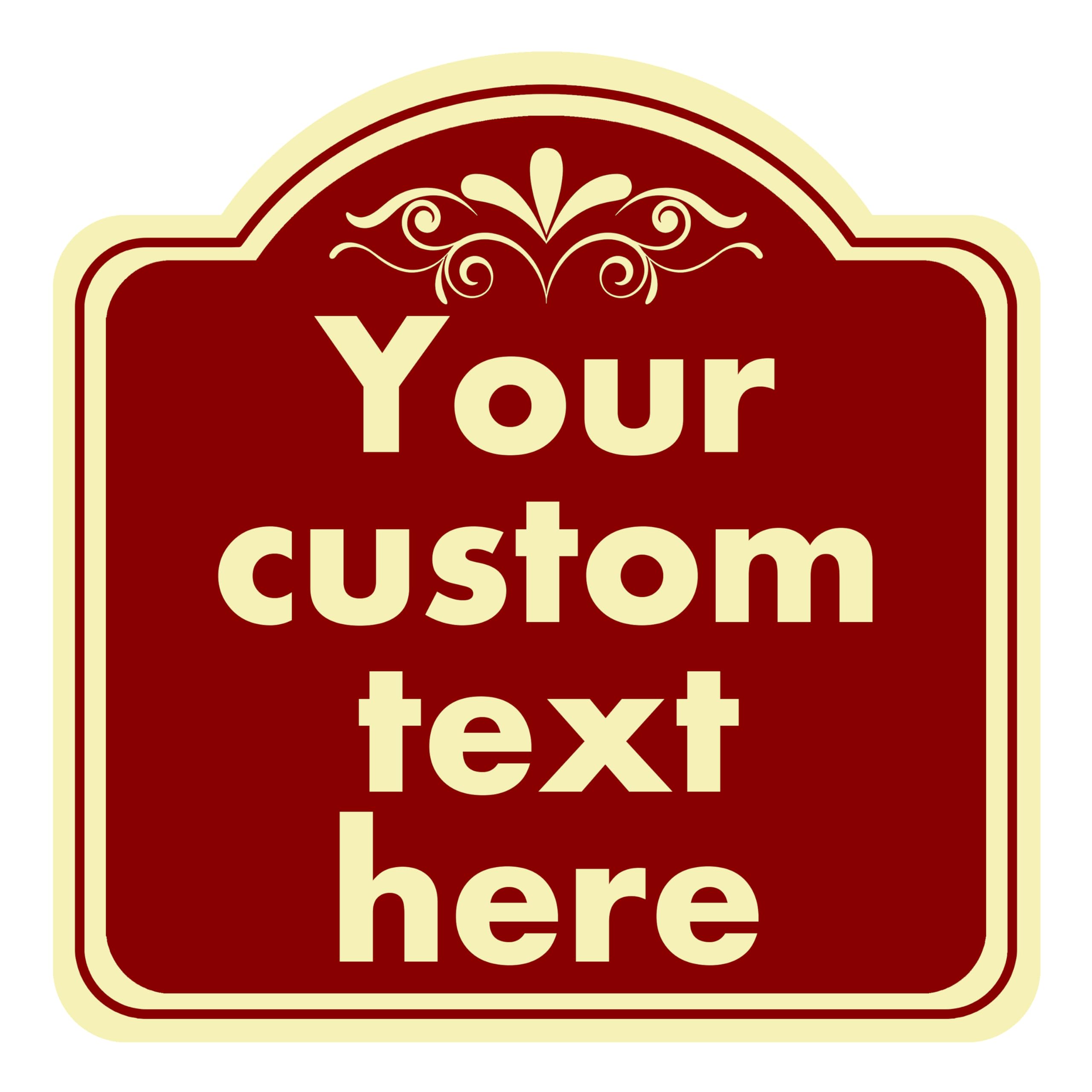 Amazon.com: Custom Sign, Custom Indoor/Outdoor Decorative Sign，Aluminum ...