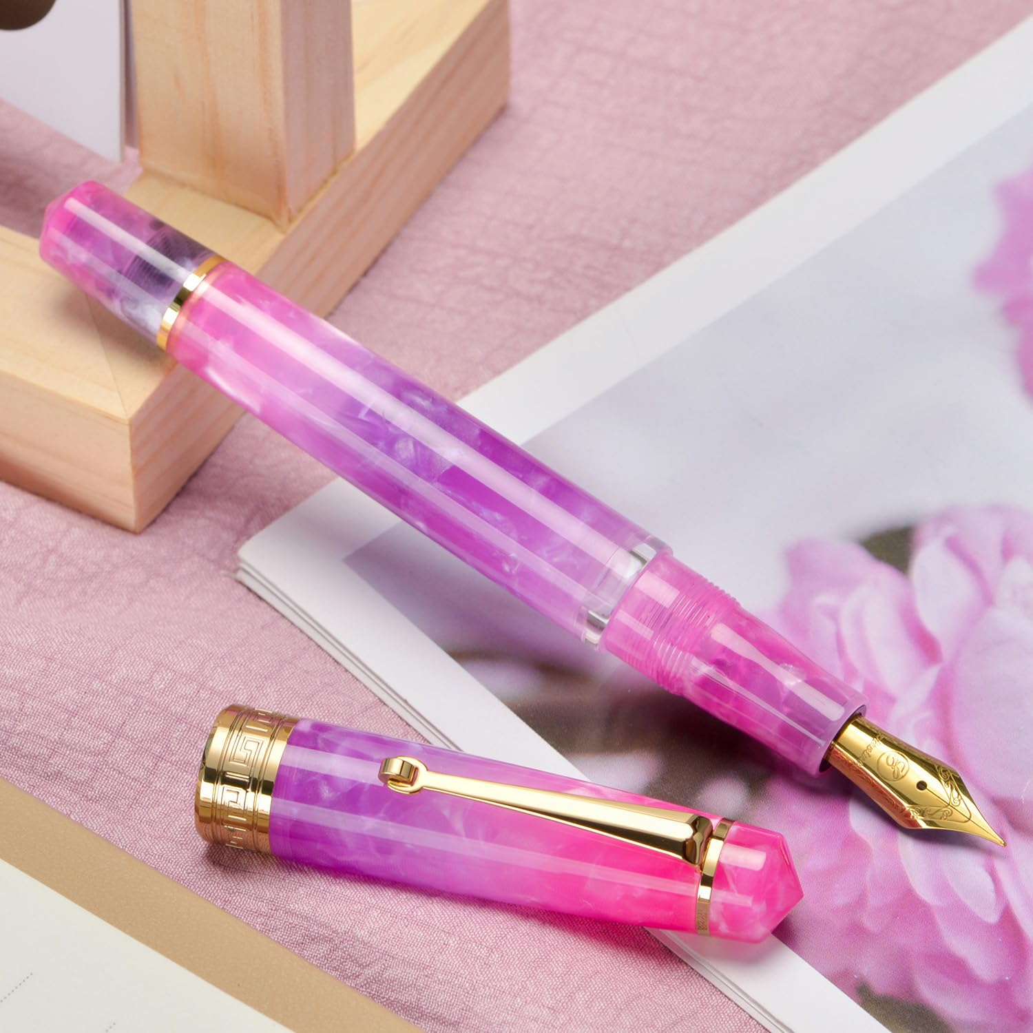 Snapklik.com : Asvine P20 Gradual Purple Piston Fountain Pen, Iridium ...