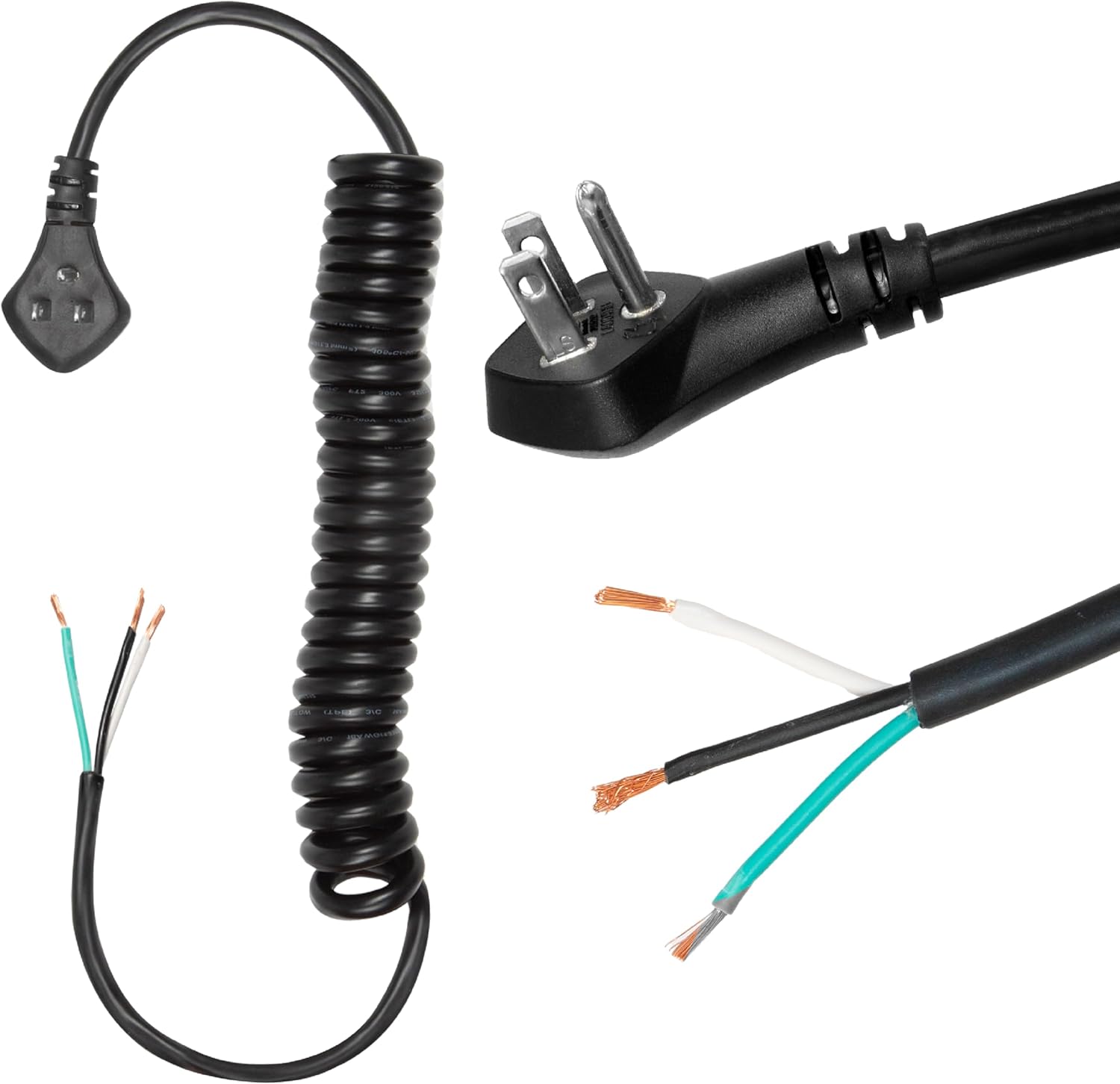 Amazon.com: Iron Forge Cable Coiled Replacement Extension Cord 15 ft ...