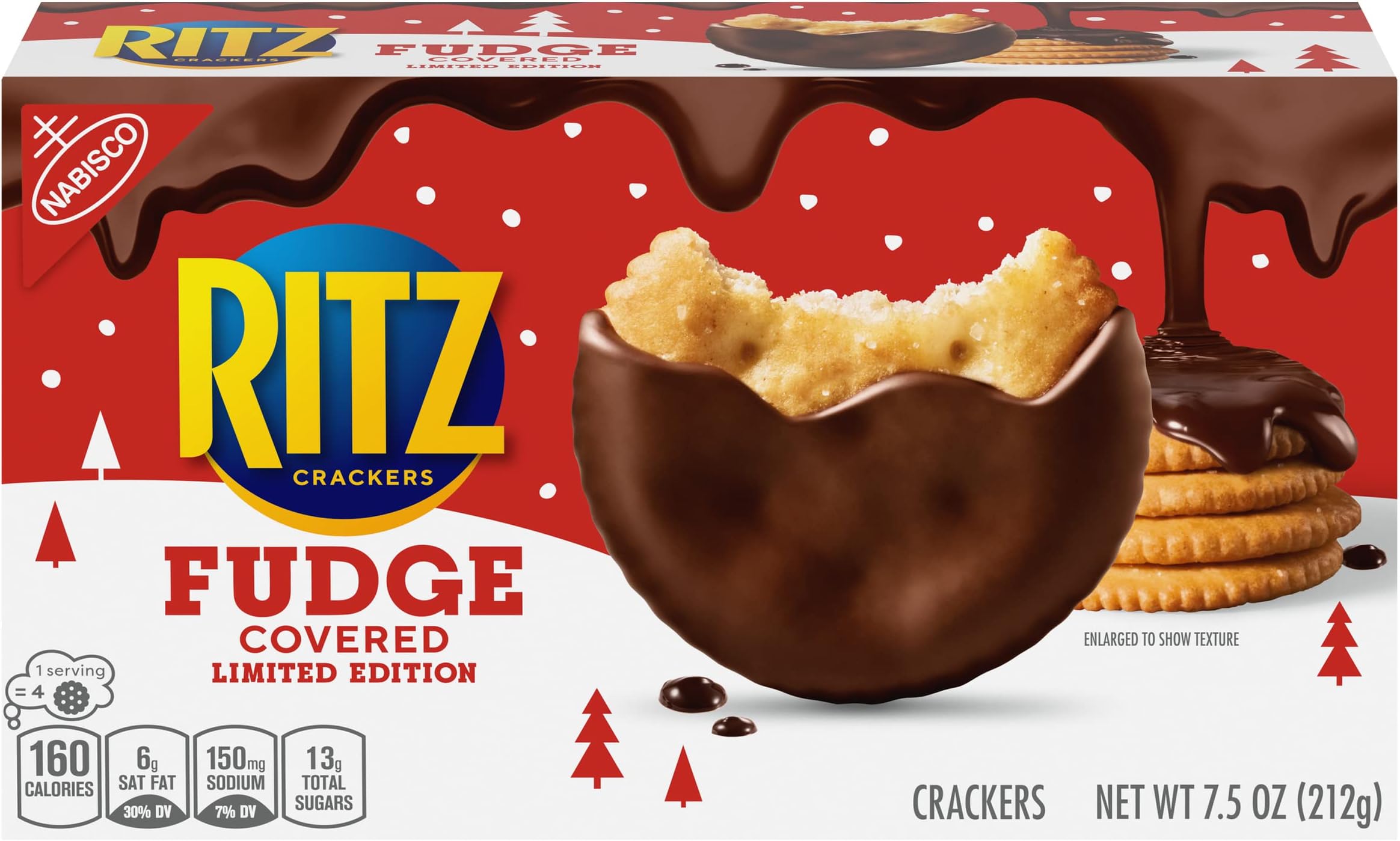 Amazon.com: RITZ Fudge Covered Holiday Crackers, Limited Edition, 7.8 oz