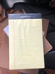 Amazon Basics Narrow Ruled Lined Writing Note Pad, 5 inch x 8 inch ...