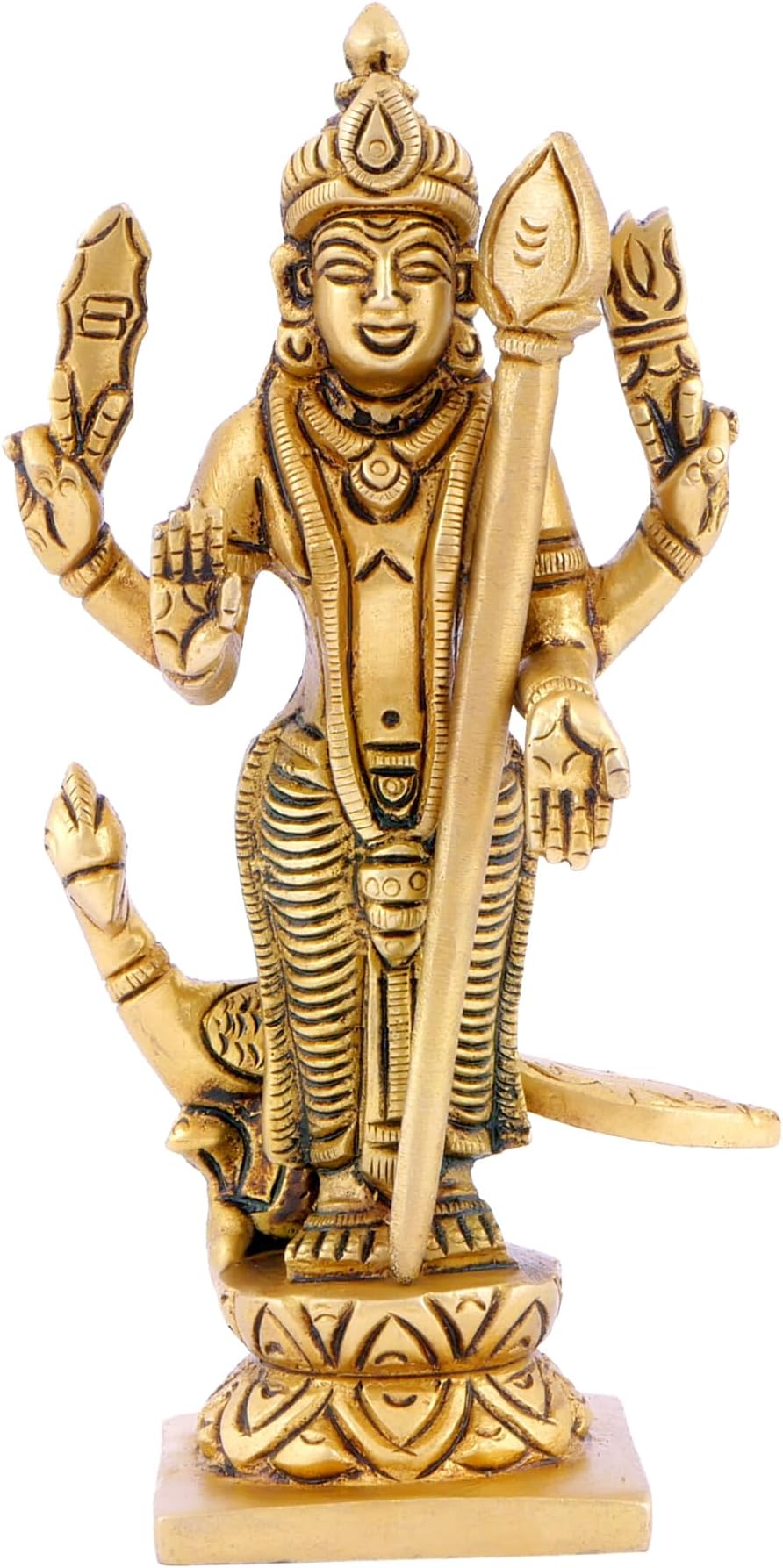 Buy anciently Murugan Idol Brass Mini | Mini Lord Murugan Statue ...