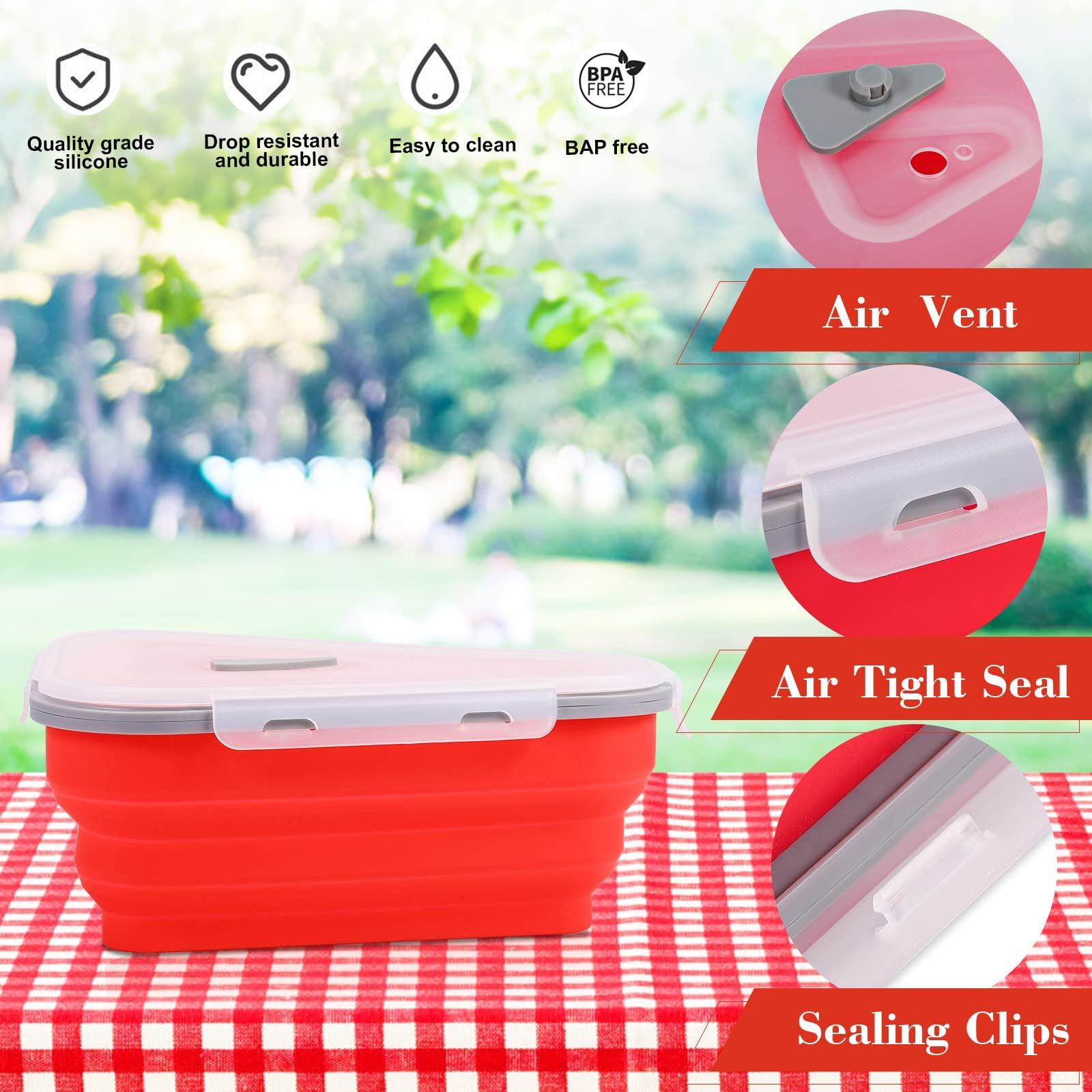 ANTYA Pizza Pan - Pizza Storage Container, Silicone Tray for Frozen ...