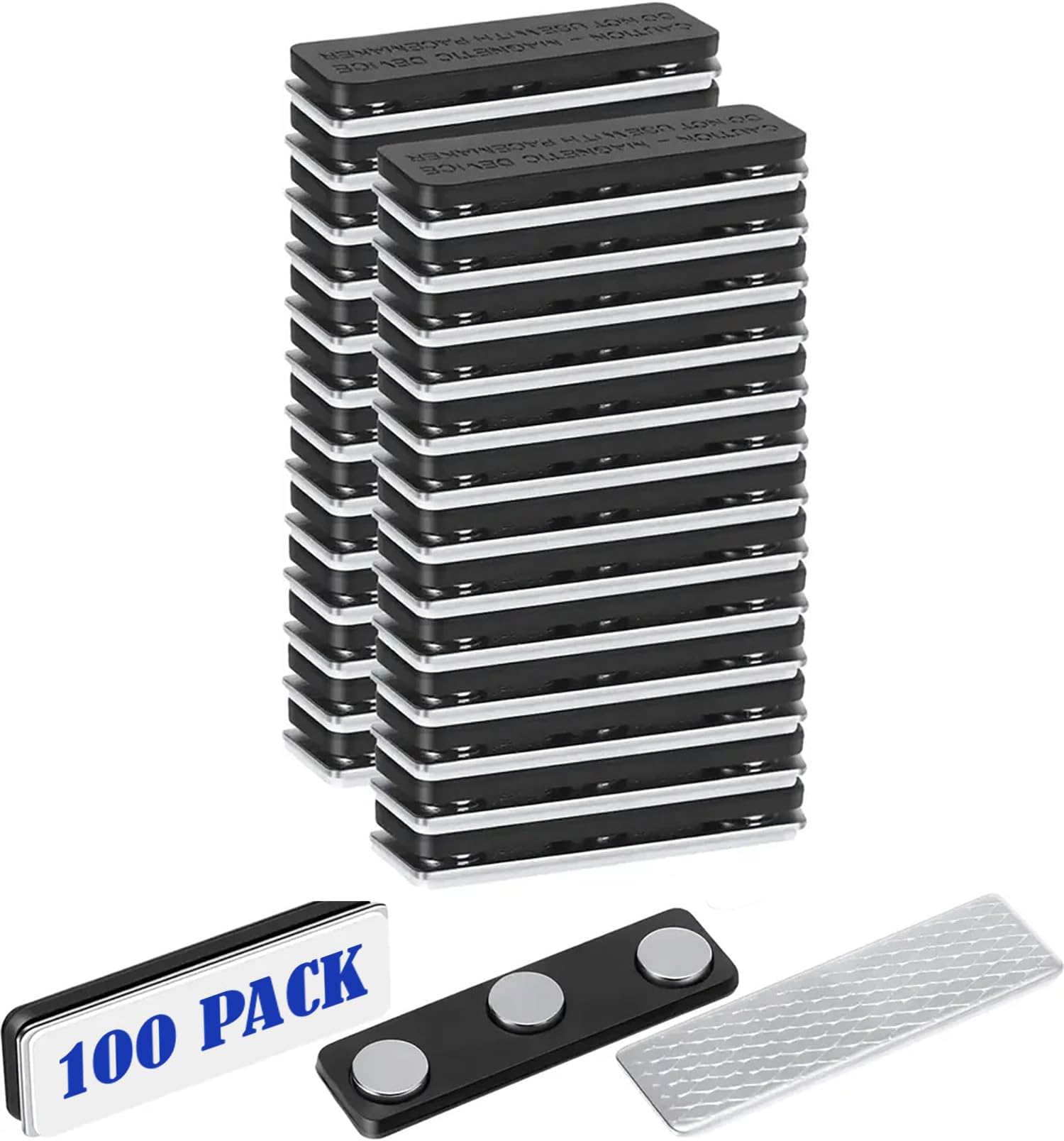 Amazon.com : Magnetic Name Tags 100 Pack for Classroom Students, Office ...
