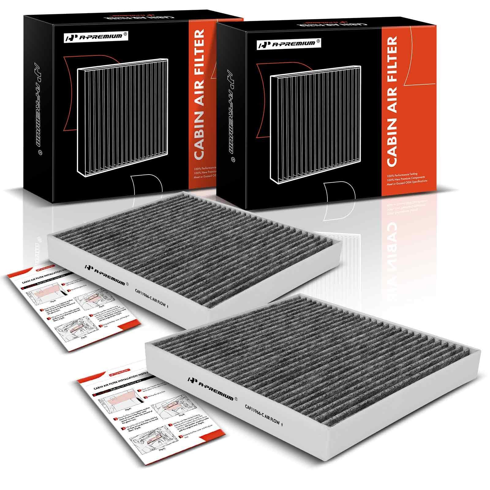 Amazon.com: A-Premium 2-PC Cabin Air Filter w/Activated Carbon ...