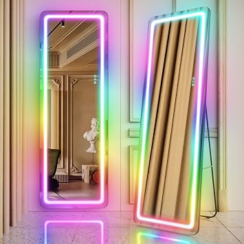 Amazon.com: EDTEMI LED Mirror - 63"x20", Full Length Wall Mounted ...
