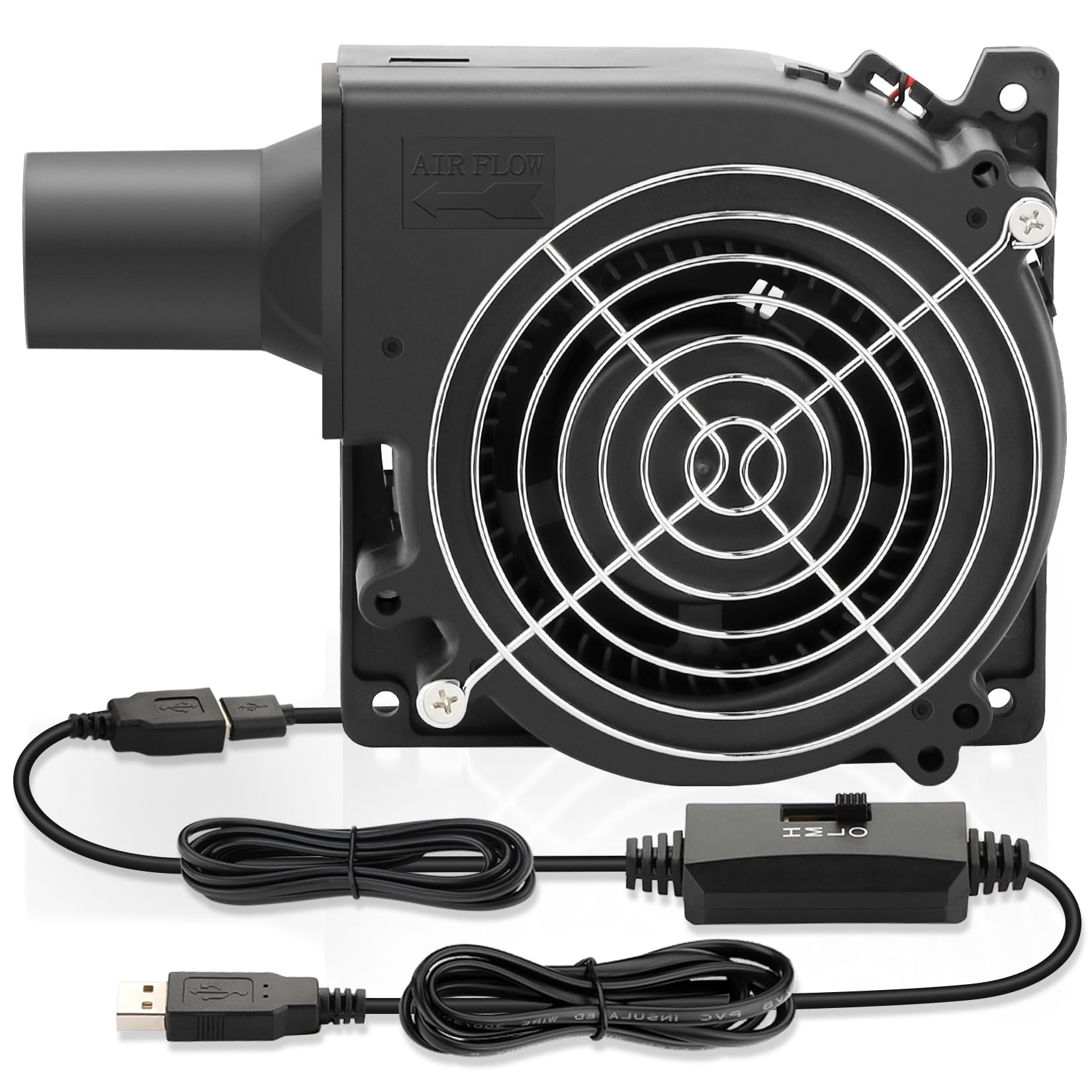 Amazon.com: Wathai 120mm x 32mm BBQ Small Mini Air USB Blower Fan with ...