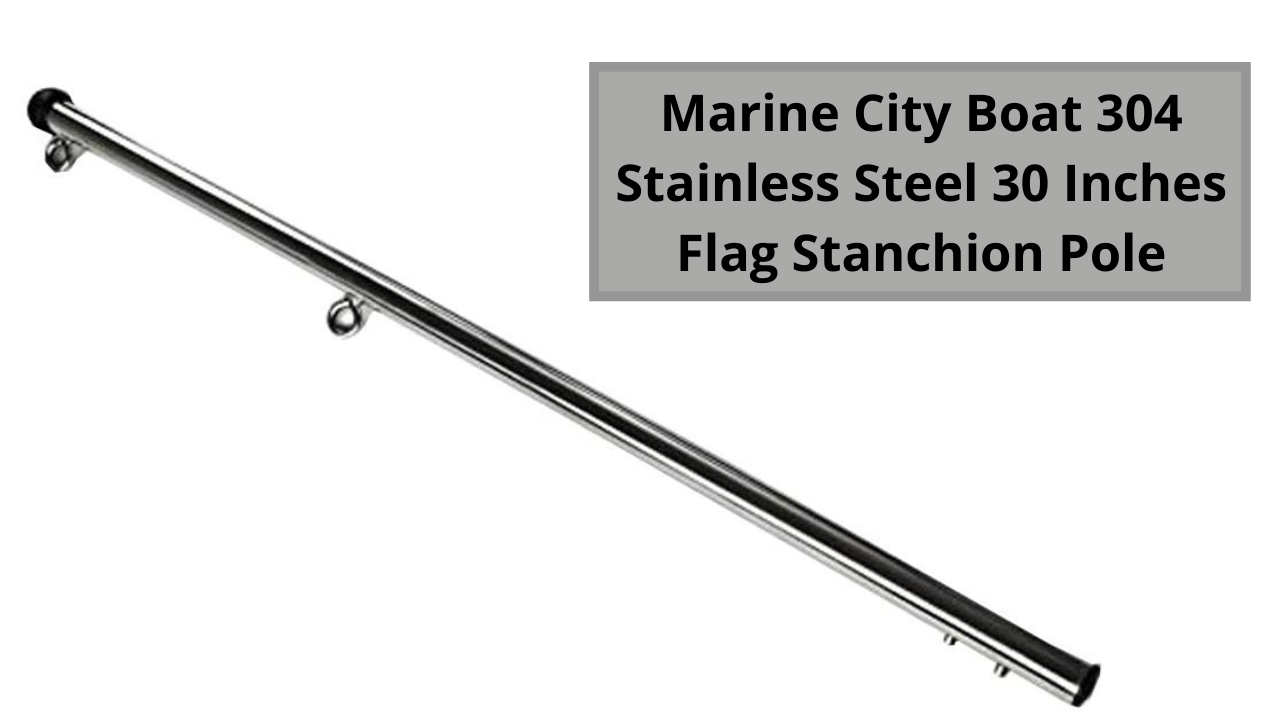Watch Boat 304 Stainless Steel 30 Inches Flag Stanchion Pole on Amazon Live