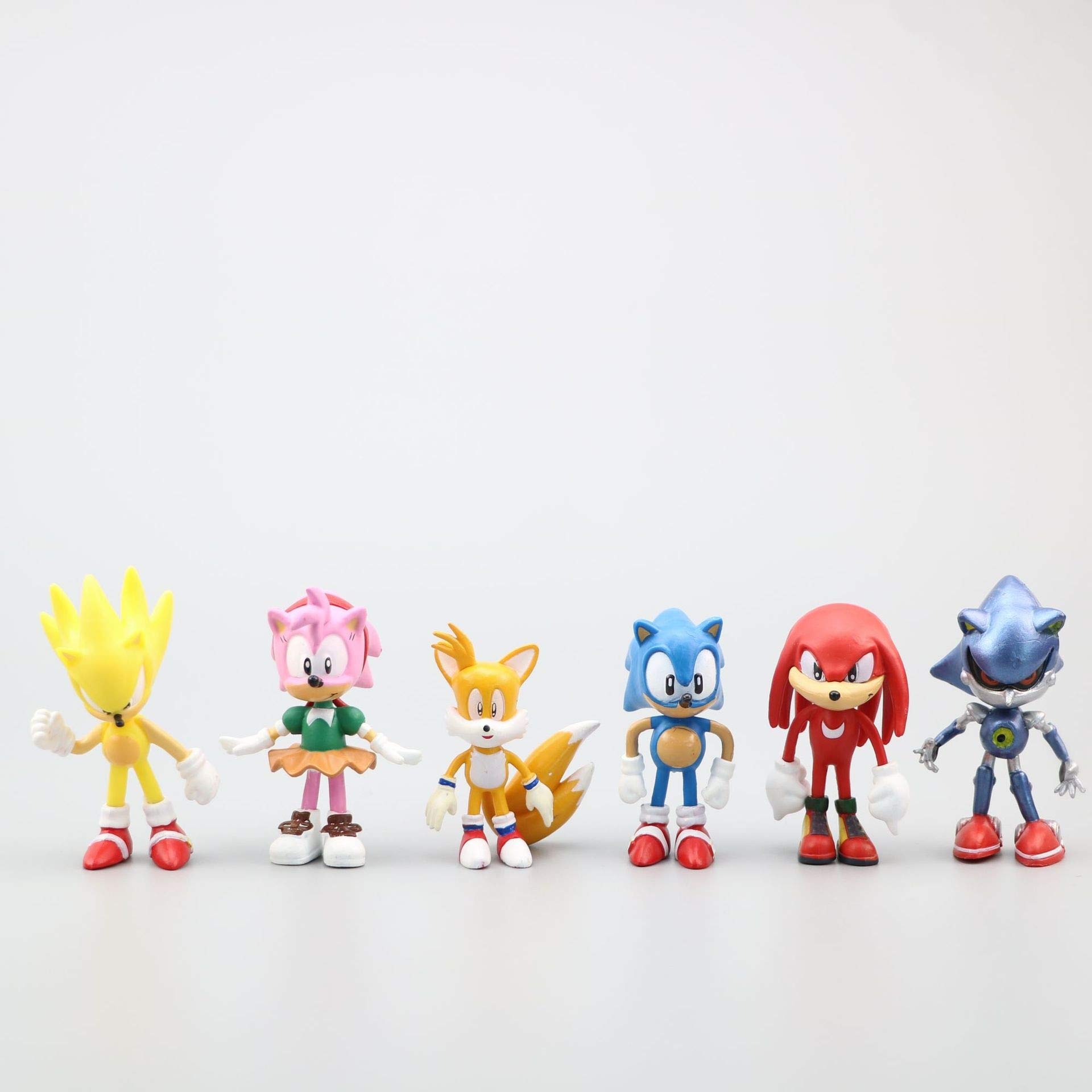 Buy MIAOGOU Sonic Figures 6pcs/lot Anime 6-7cm Sonic The Hedgehog Tails ...