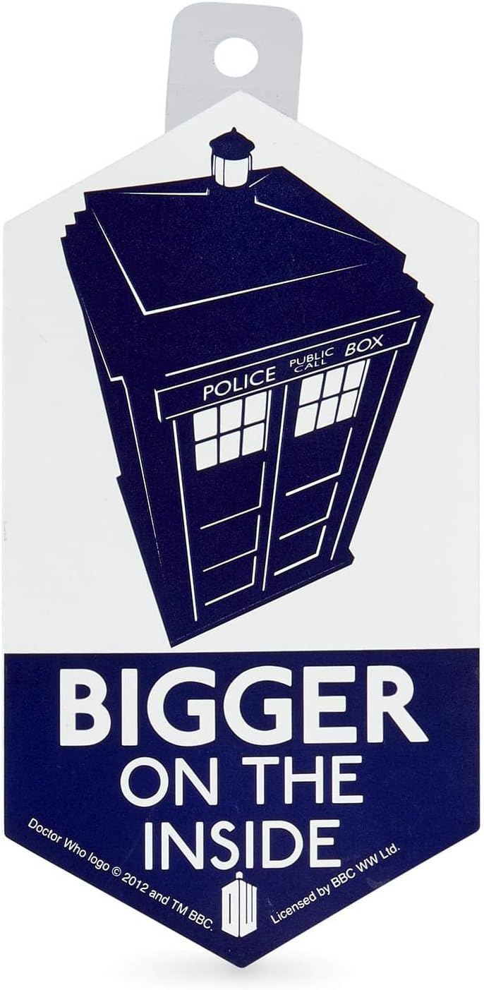 Amazon.com: Doctor Who Sticker: Bigger On The Inside - 4-Inch Tardis ...