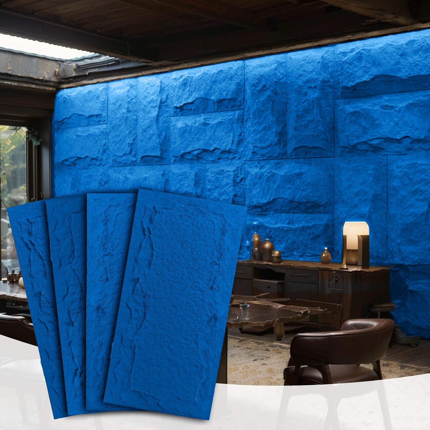 Amazon.com: Stone 3D Wall Panels,4-Pack PU Wall Panels, 23.6"*47.2 ...