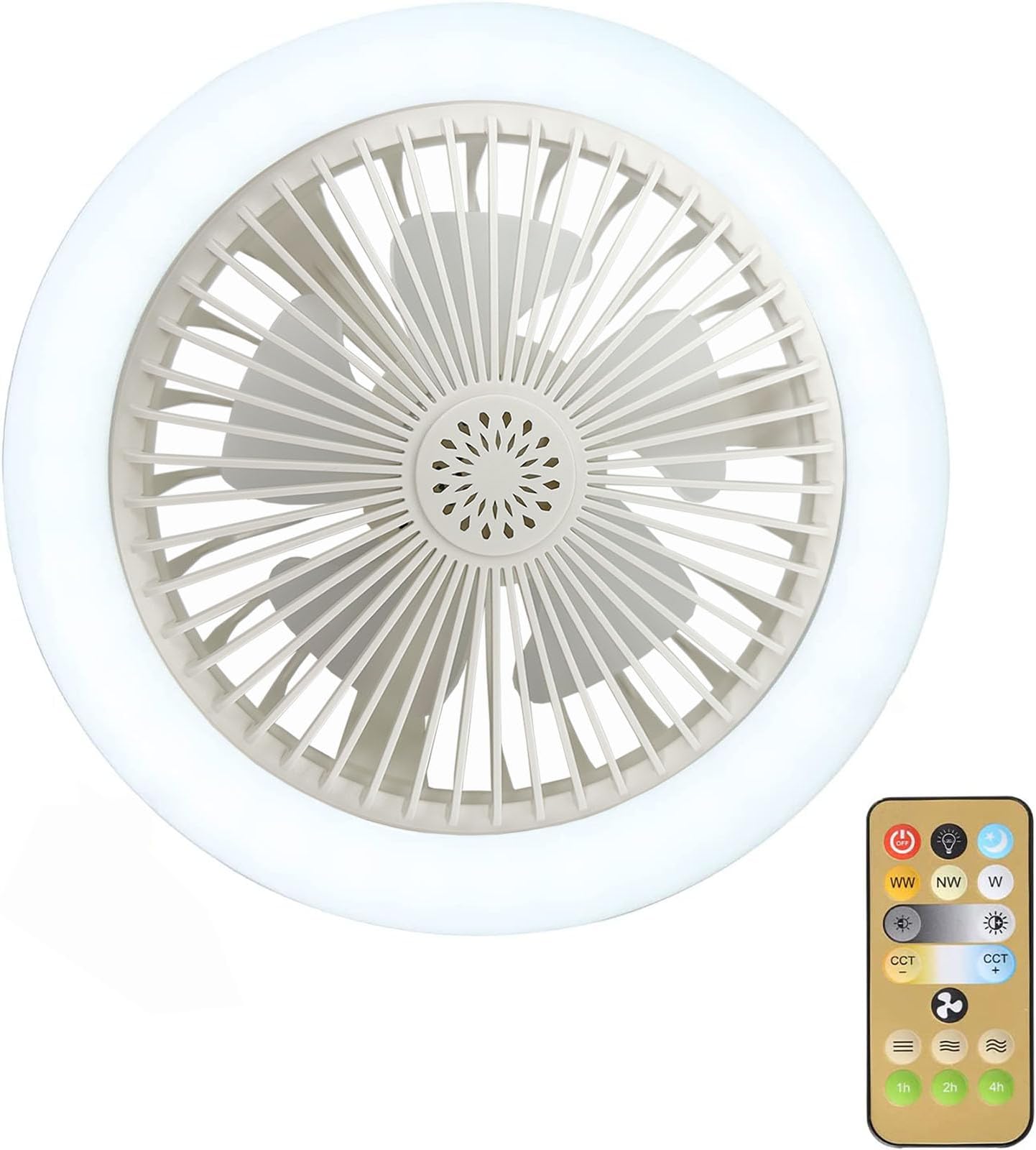Amazon.com: Bell+Howell Socket Air Wireless Ceiling Fan Light with ...