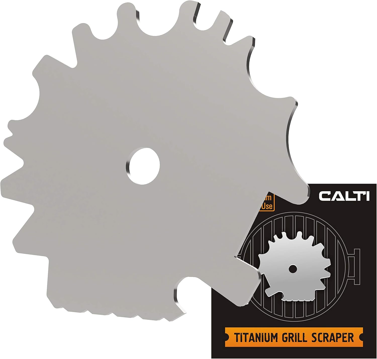 Amazon.com : Titanium Grate Grill Scraper - Heavy Duty Cleaner - BBQ ...