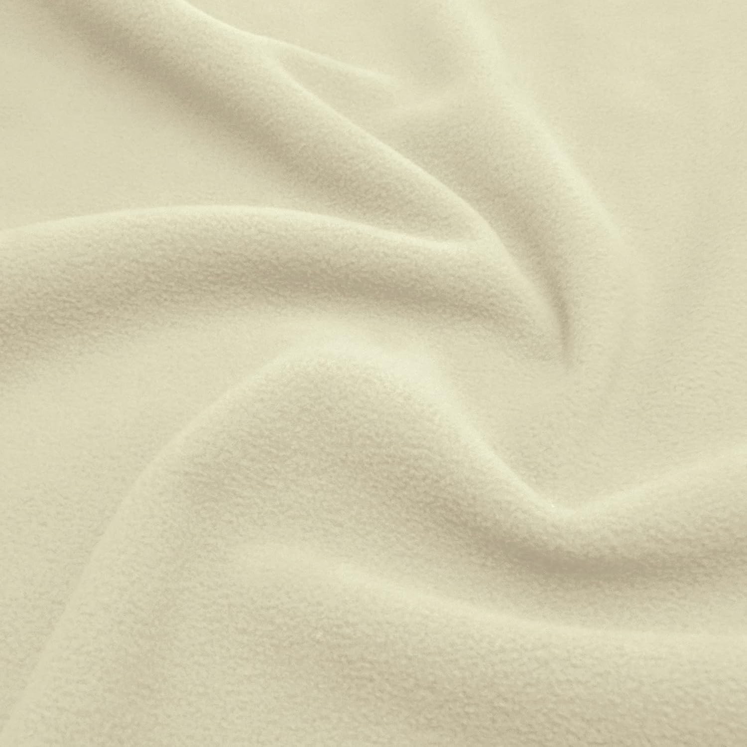 Cream Fleece Fabric by The Metre Anti Pill Polar Material for Sewing ...