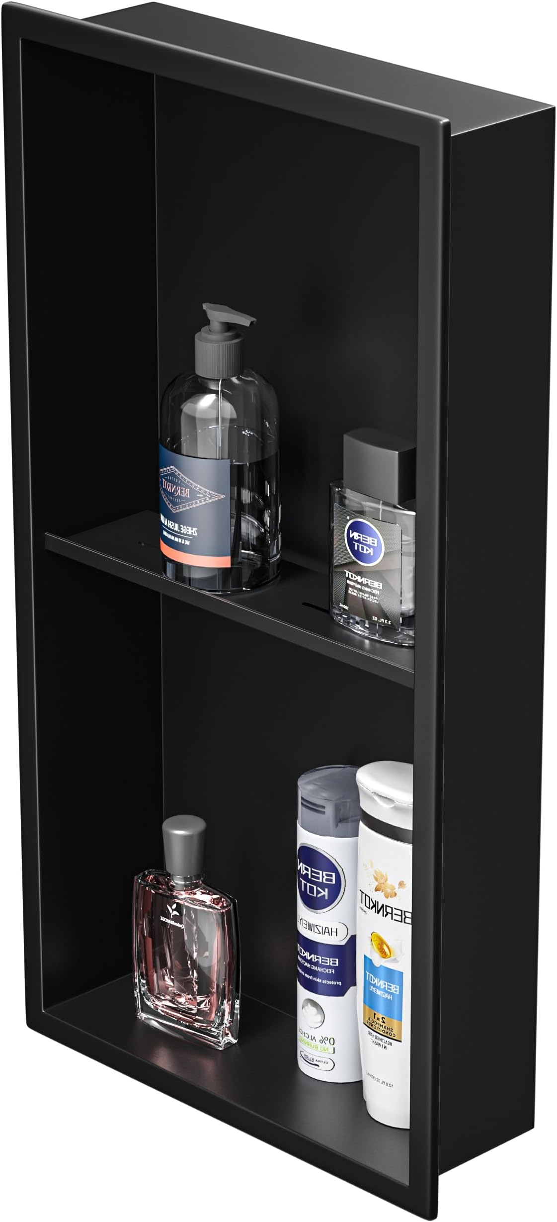 Qeke Stainless Steel Shower Niche 24" X 12", No Tile Needed Wall Niche ...