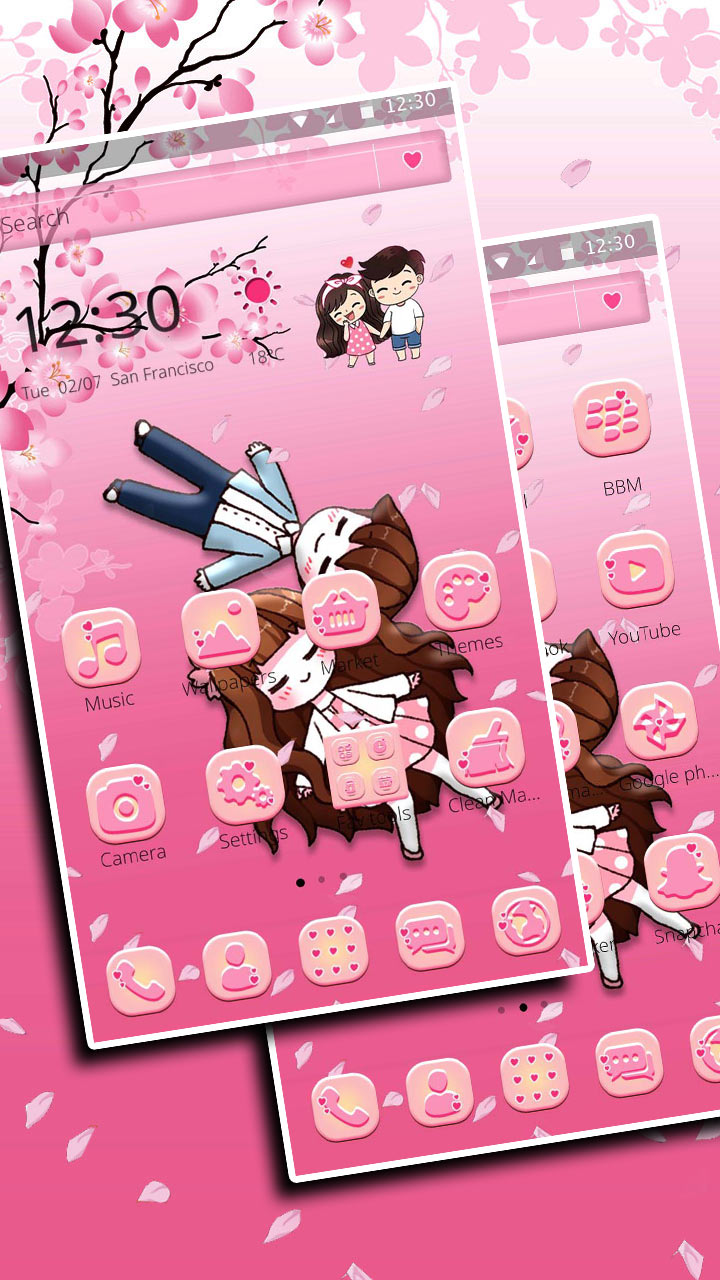 Cute Love 2D Theme - App on Amazon Appstore