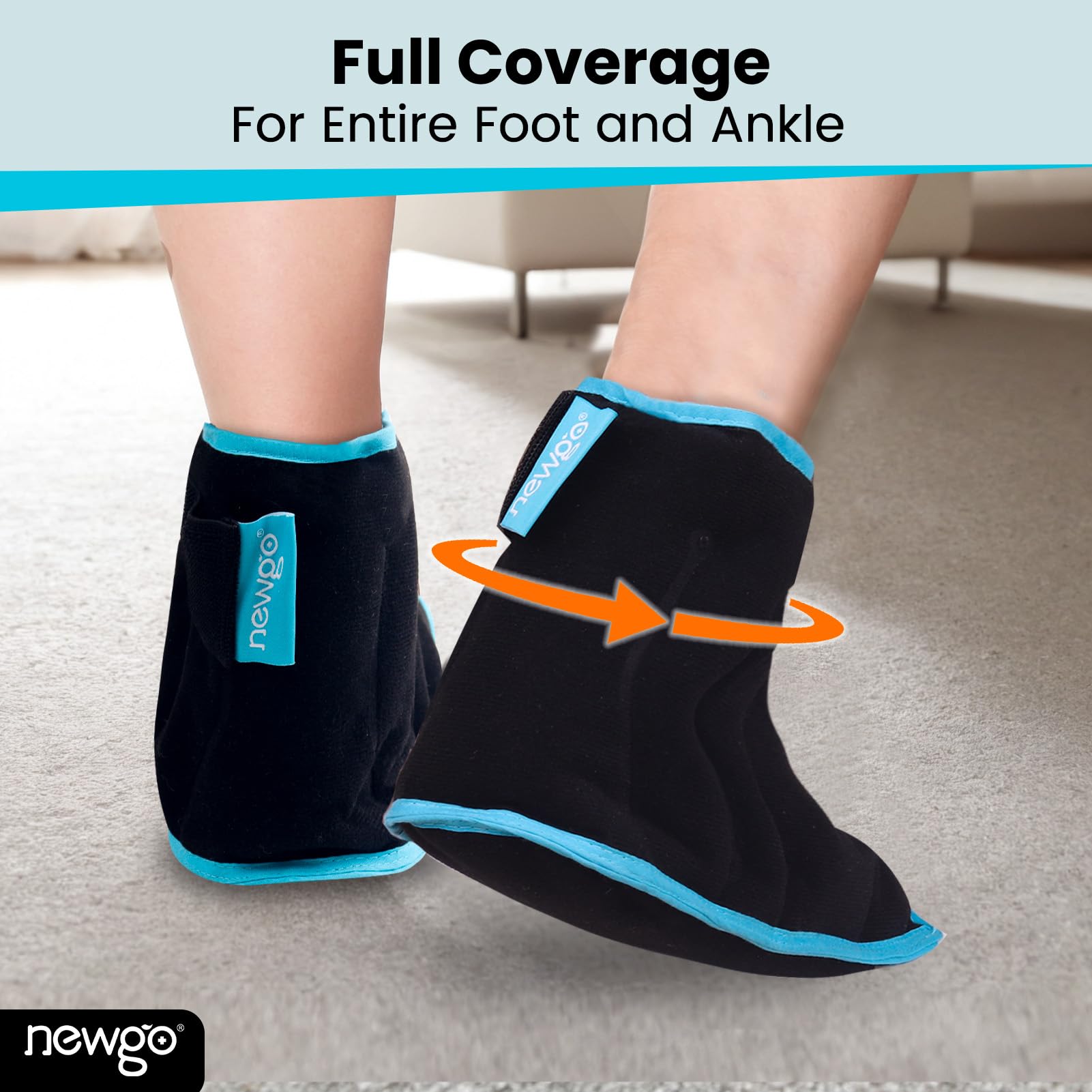 Snapklik.com : NEWGO Foot Ice Pack Wraps For Plantar Fasciitis, 2 Pack ...