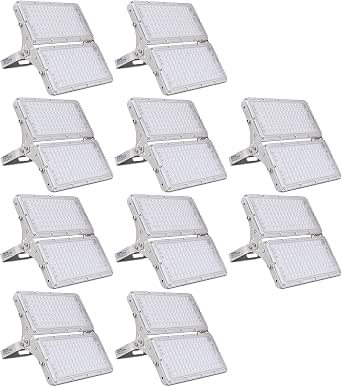 TYCOLIT 10 Packs 200W LED Flood Lights Outdoor, Waterproof IP66 20000LM ...