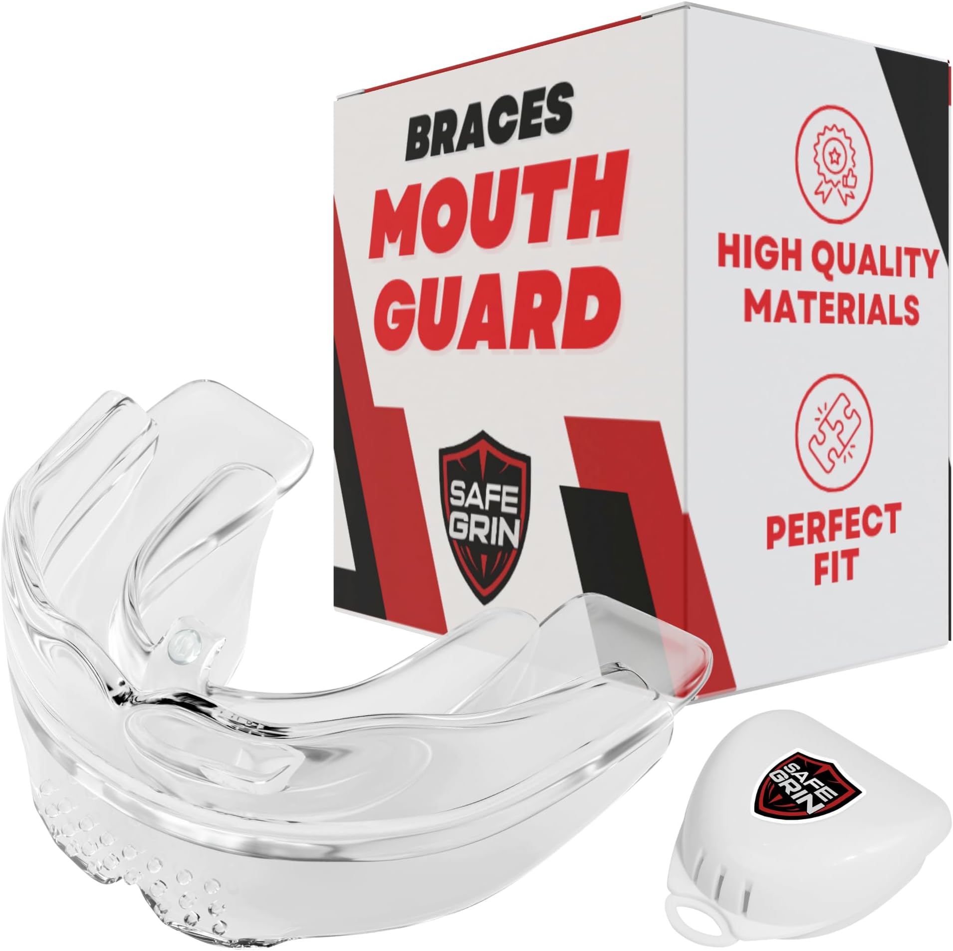 Amazon.com: Shock Doctor Mouth Guard for Braces, Upper Teeth Protection ...