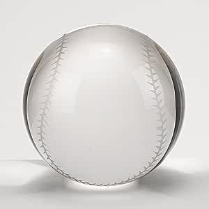 Amazon.com: Badash Crystal Glass Baseball Paperweight : Office Products
