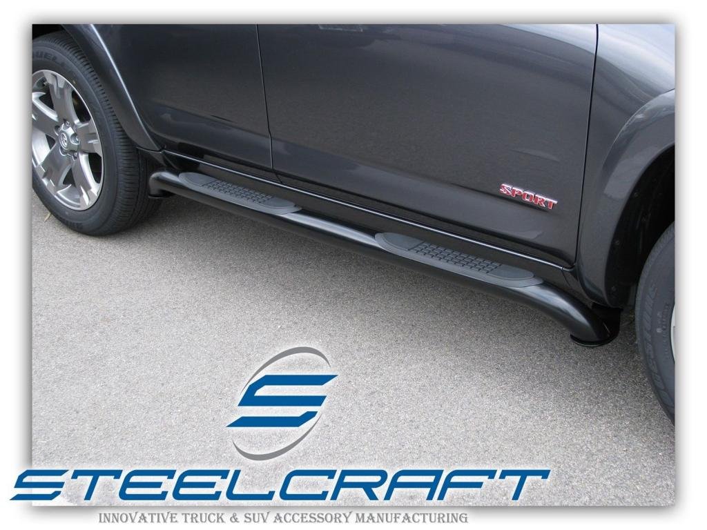 Truck Side Steps Steelcraft 223200 Nerf Bars - 3" Round Black Side ...