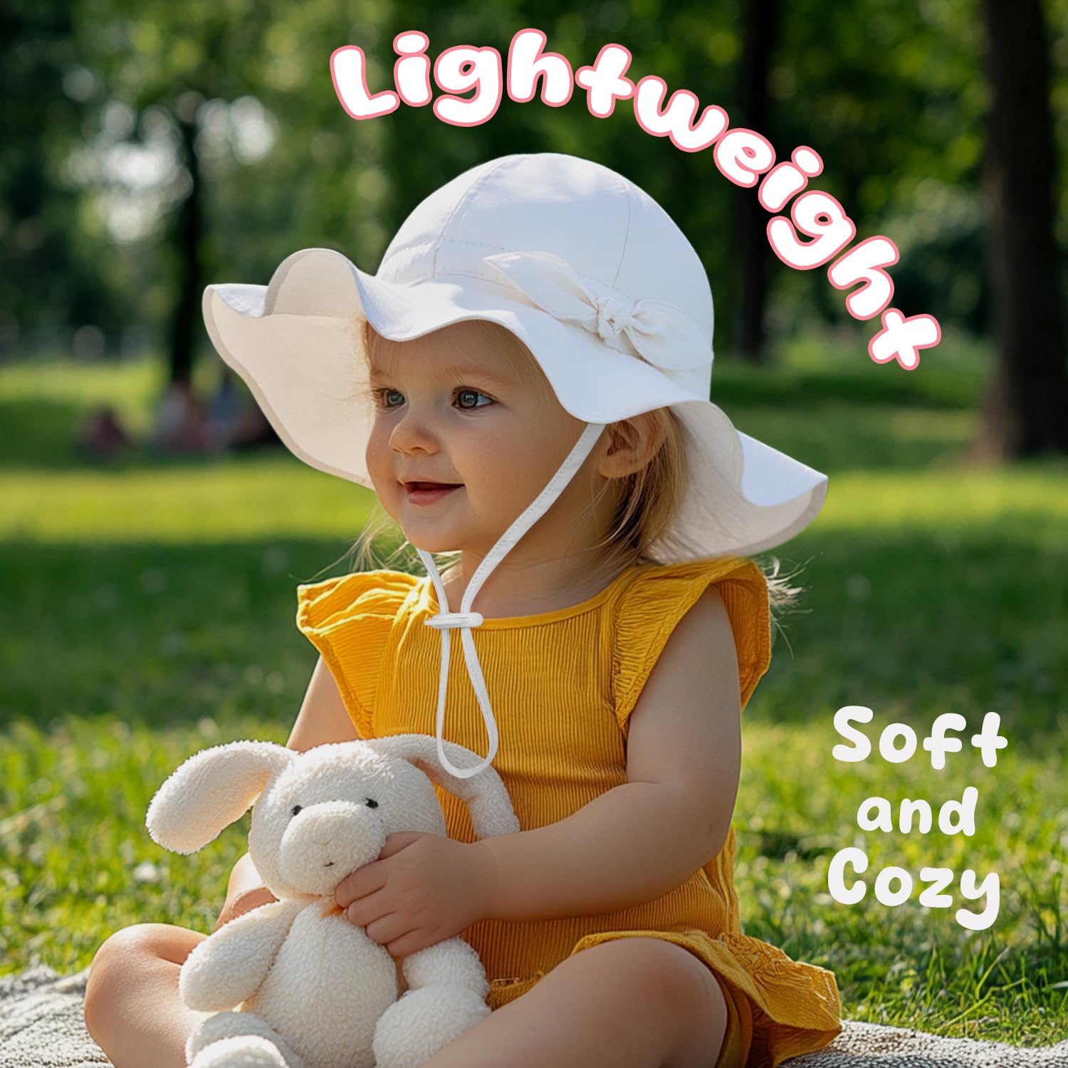 Snapklik.com : Baby Sun Hat Toddler Girl Beach Hat Adjustable Outdoor ...