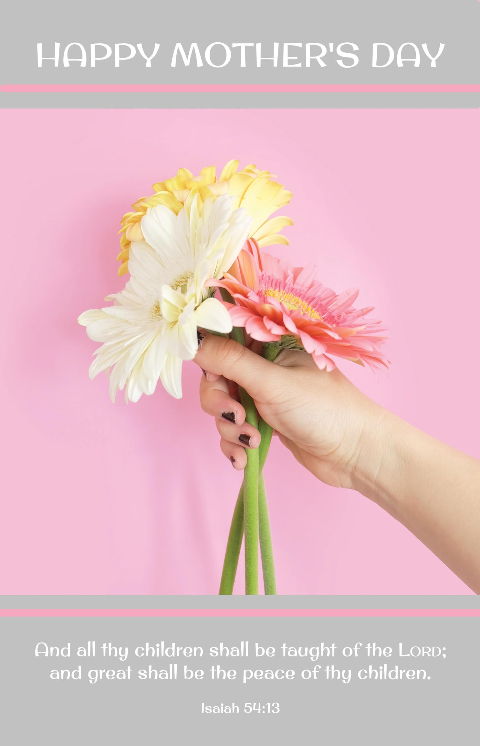 Mother's Day Bulletin: Happy Mother's Day (Package of 100): Isaiah 54: ...