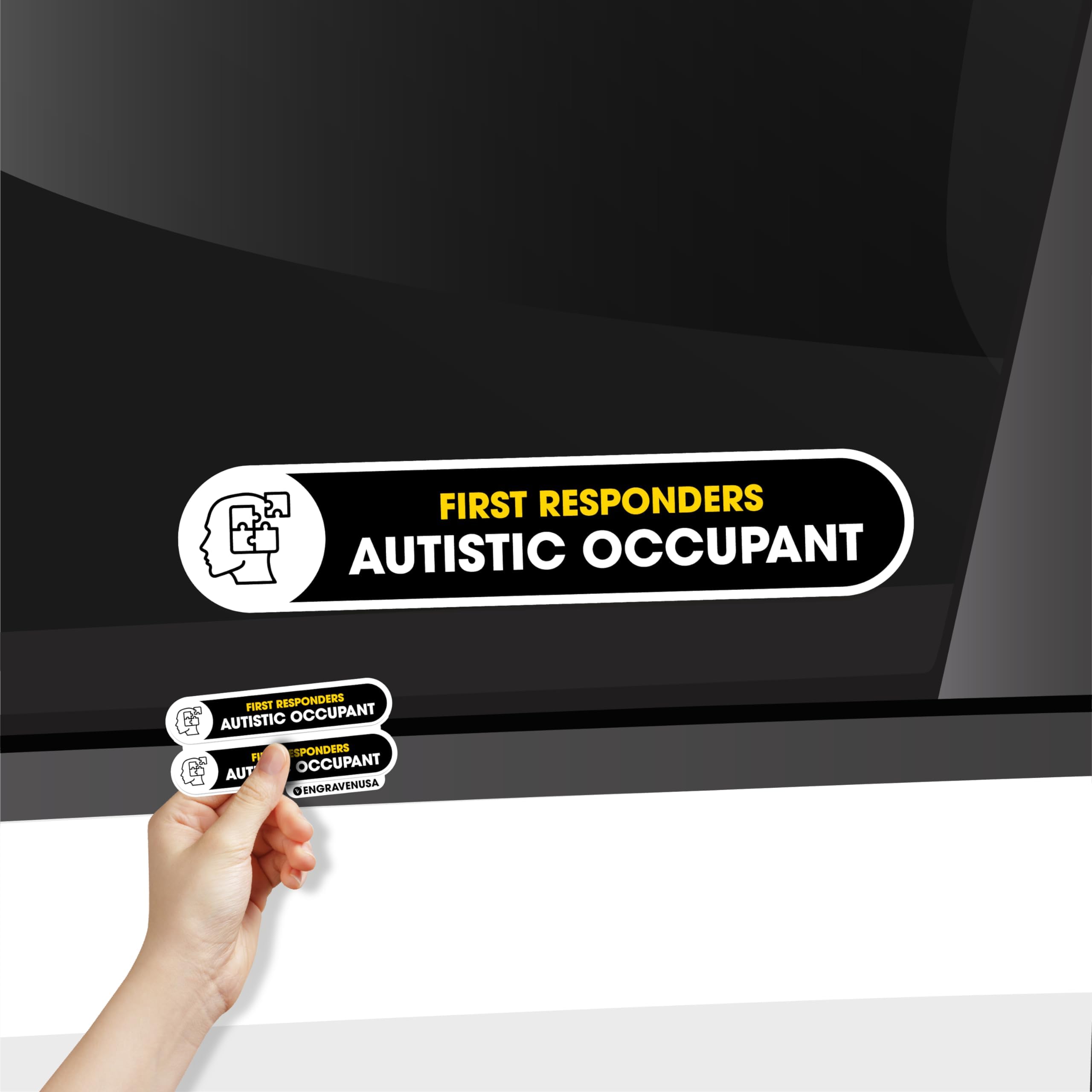Amazon.com: Autistic Child Emergency Alert Sticker by Magnet America is ...
