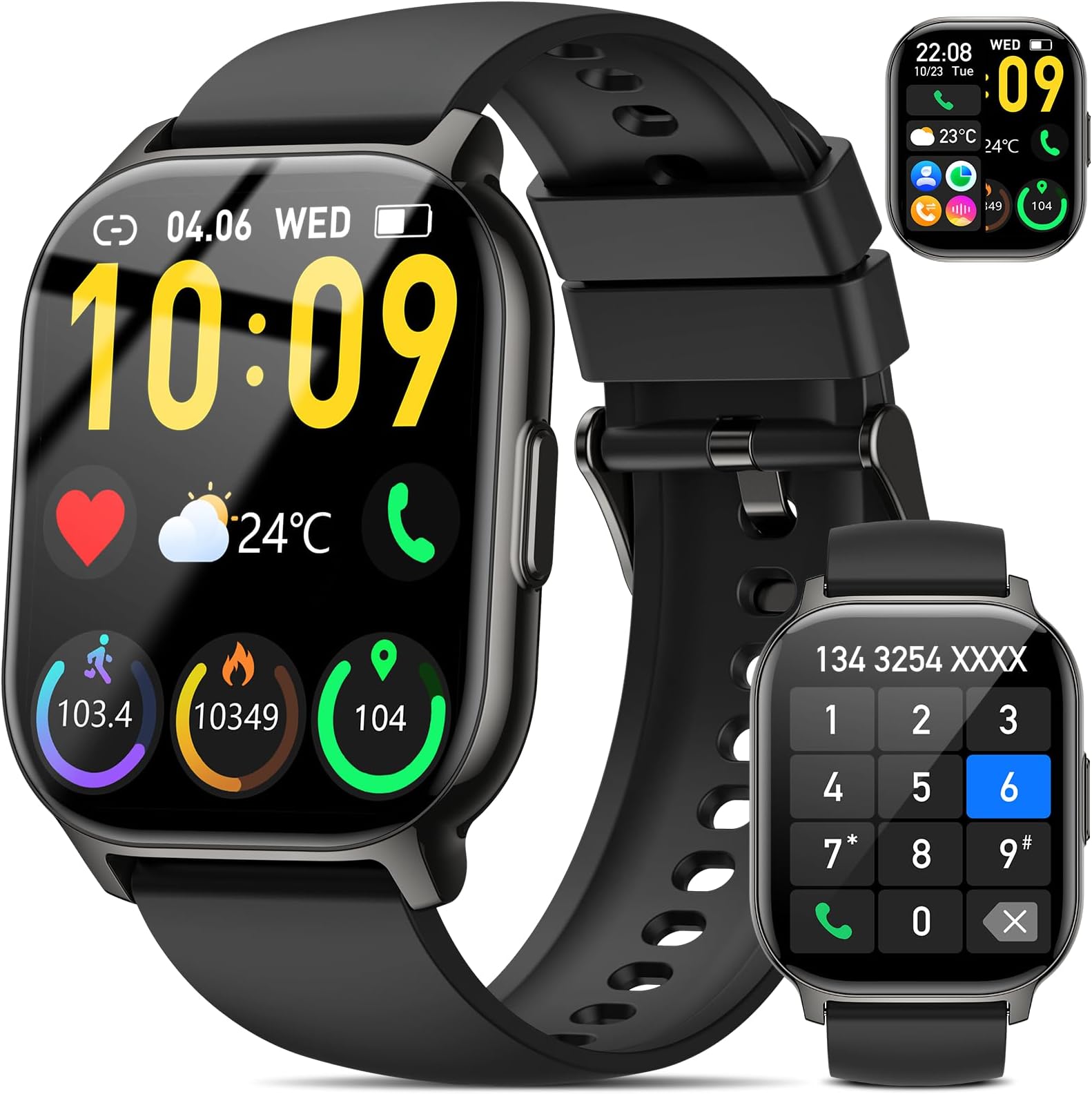 Amazon.com: Smart Watch, 1.96" HD Smartwatches for Men Women, (Answer ...