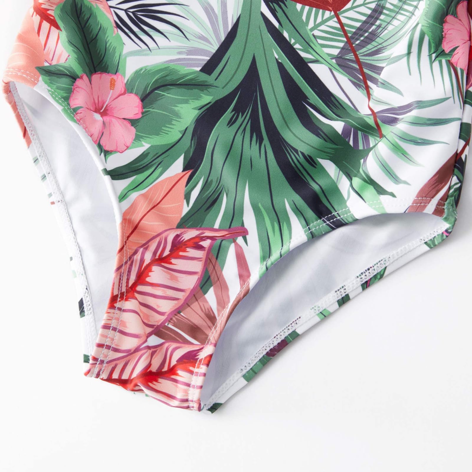 Snapklik.com : Mommy And Me Swimsuits One Piece Palm Leaves Printed ...