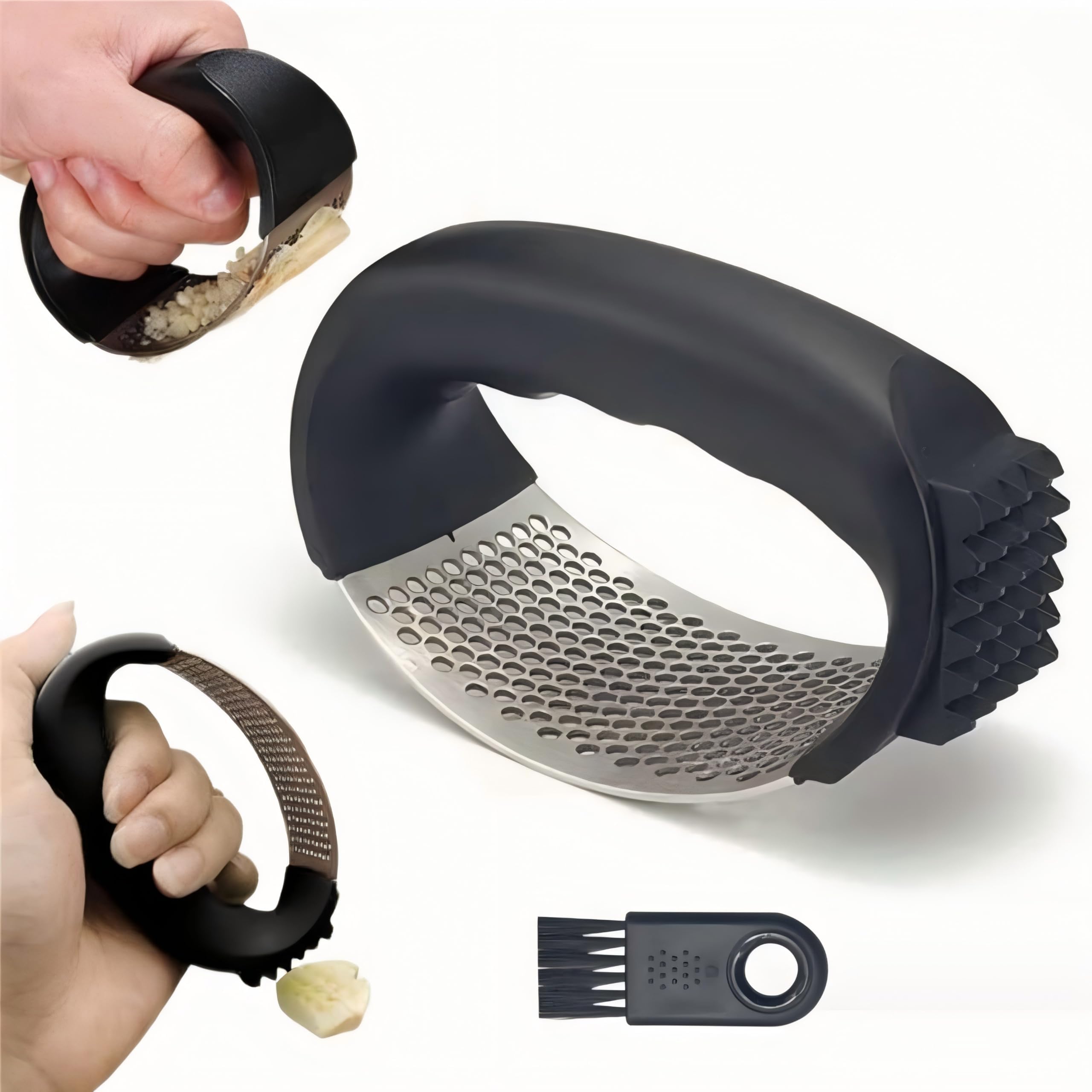 Amazon.com: Multi-function Manual Garlic Press Curved Garlic Grinding ...