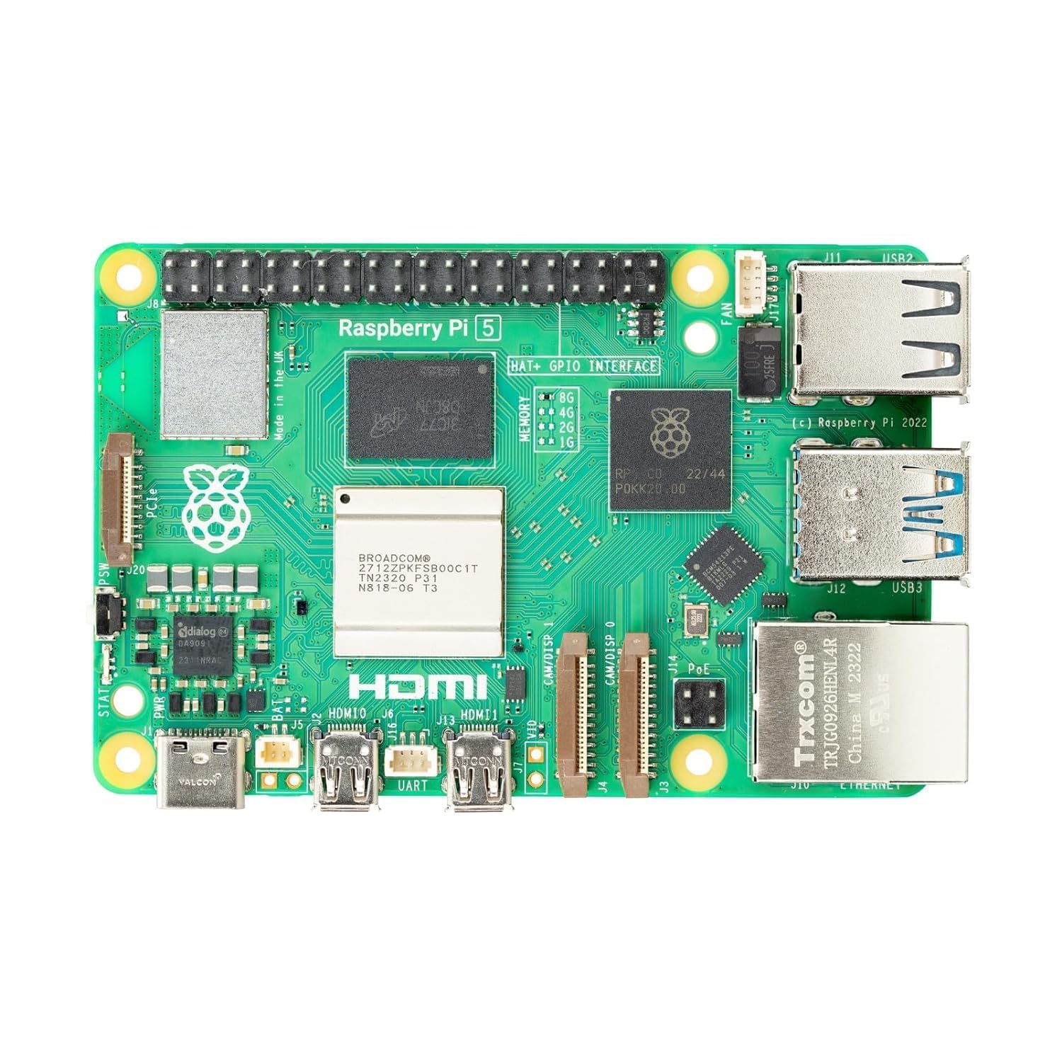 Amazon.in: Buy Raspberry Pi 5, Single Board Computer, 8GB RAM, 2.4GHz 64-bit Quad-core Arm ...