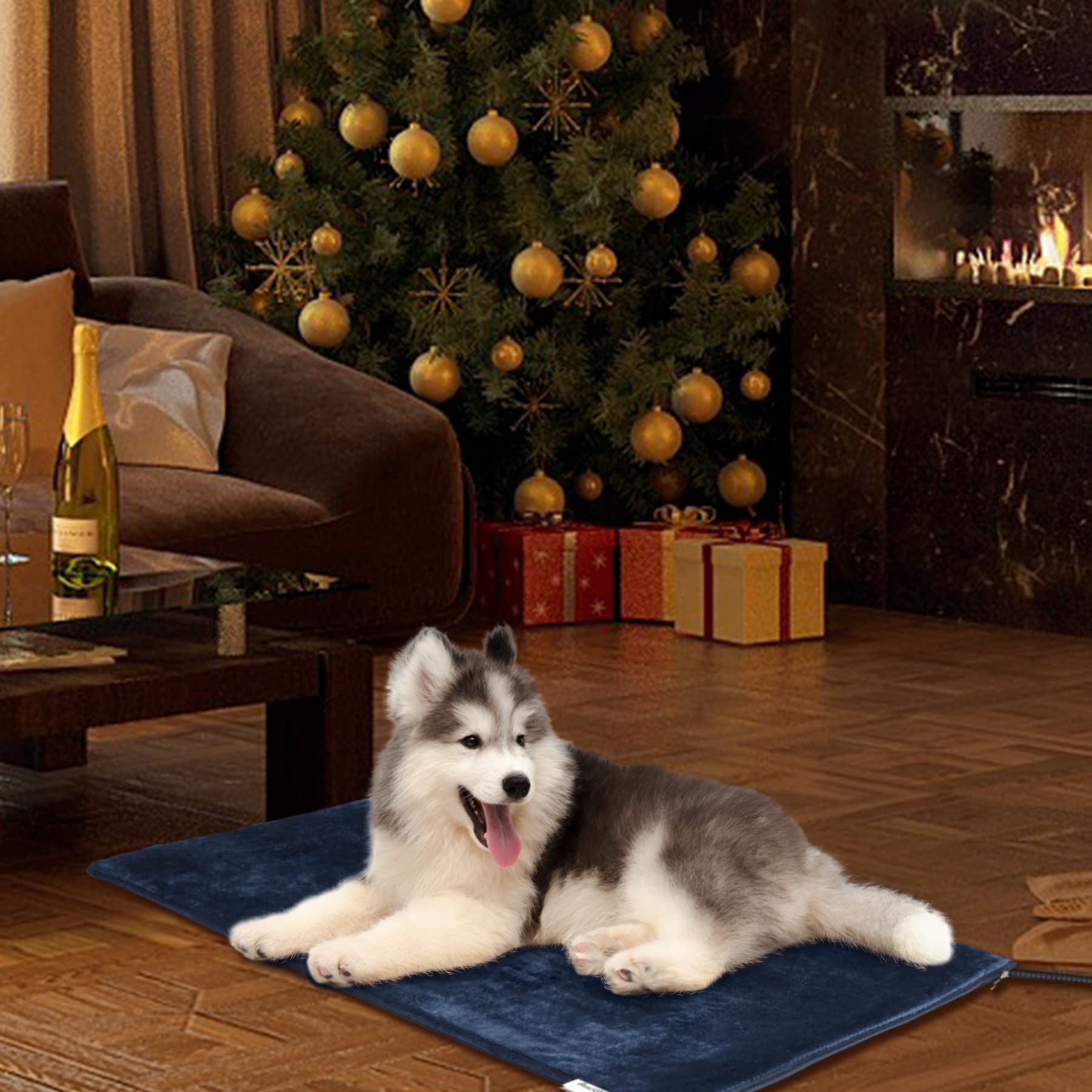 Toozey Pet Heating Pad, 6 Adjustable Temperature Dog Cat Heating Pad ...