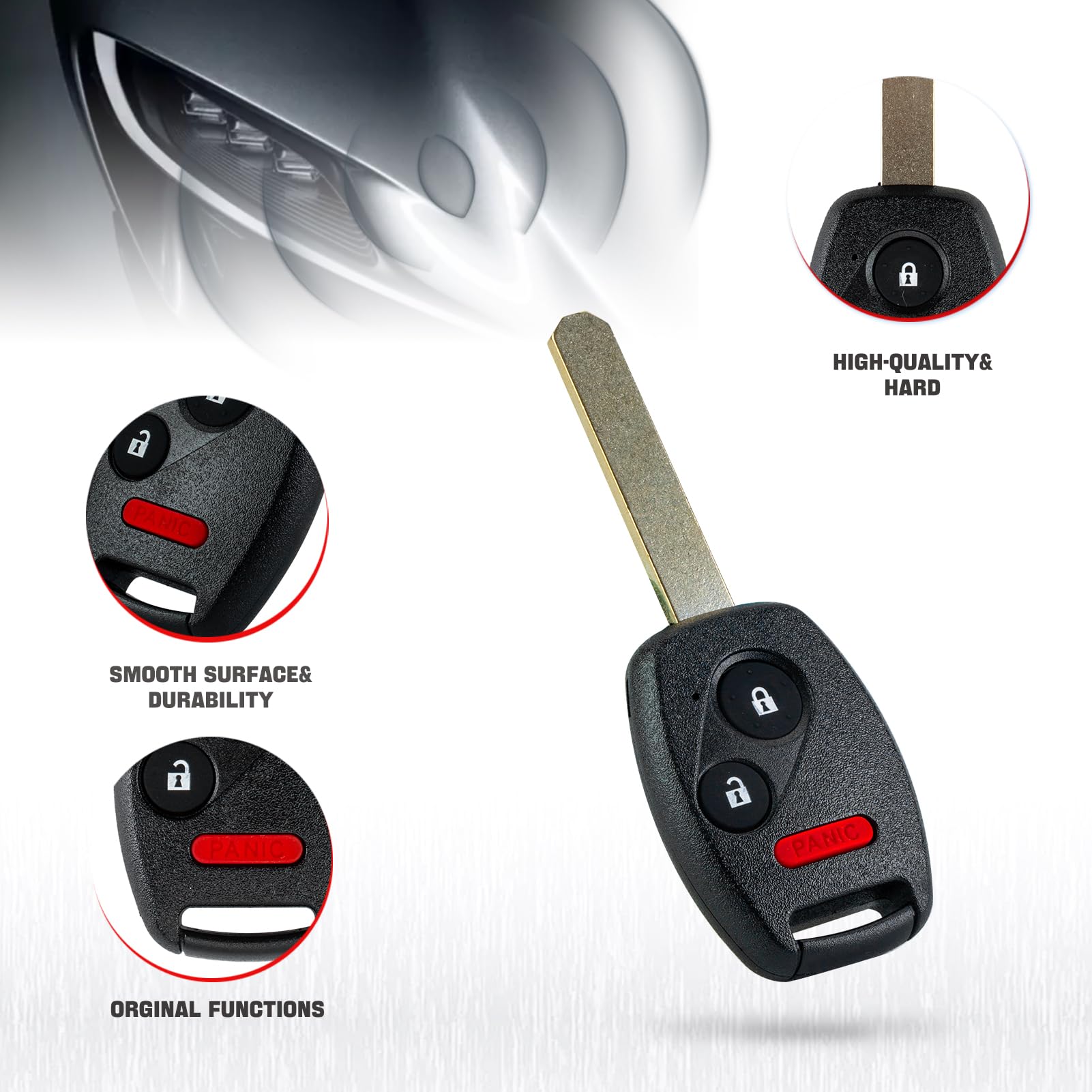 N5F0602A1A FCC Key VOFONO Keyless Entry Remote Key Fob For Honda Acura ...