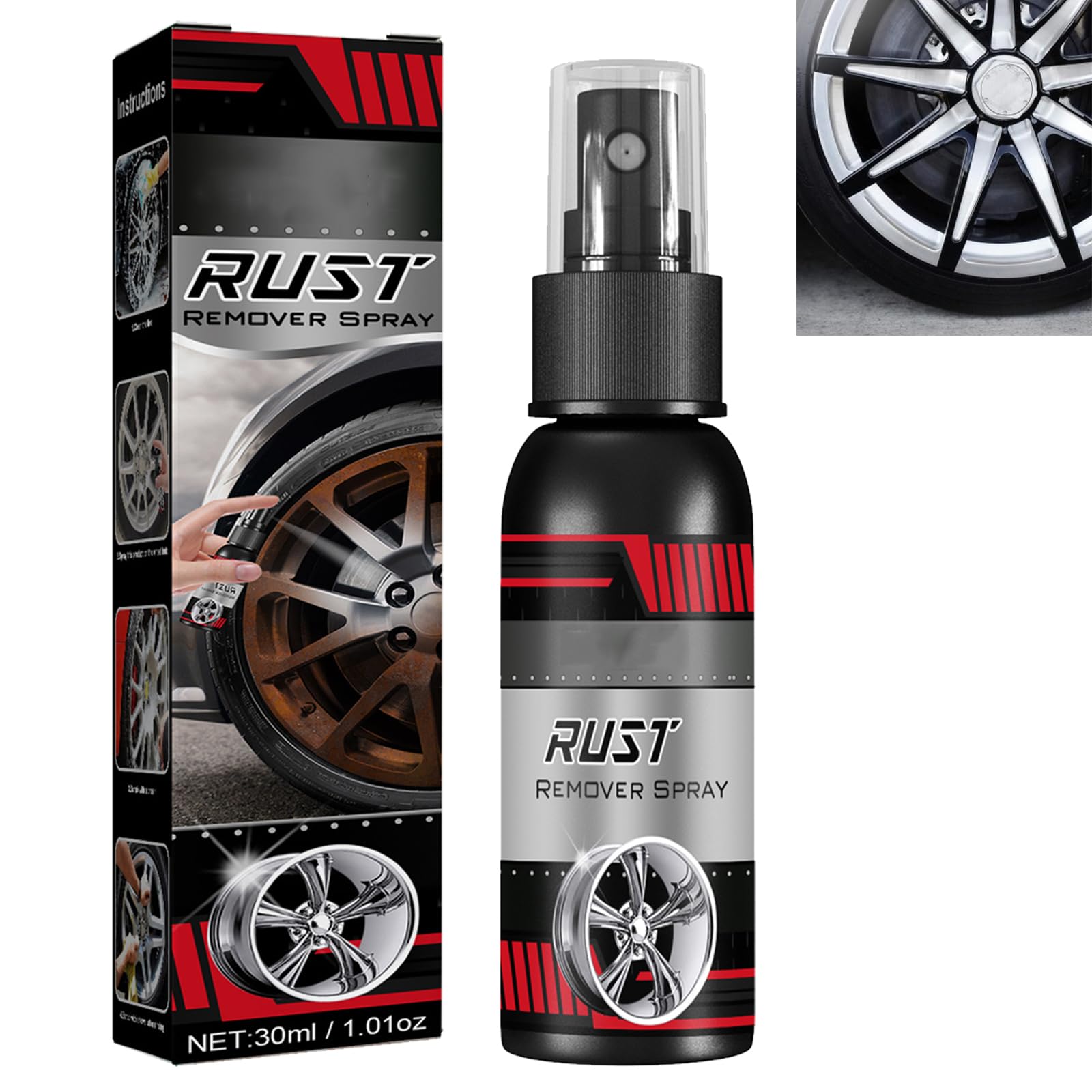 KOAHDE Wheel Hub Rust Remover Agent,Rust Remover for Automotive Wheel ...