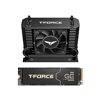 Amazon.com: TEAMGROUP T-Force GE PRO 2TB & Airflow I SSD Cooler - GE PRO Graphene Heatsink DRAM ...
