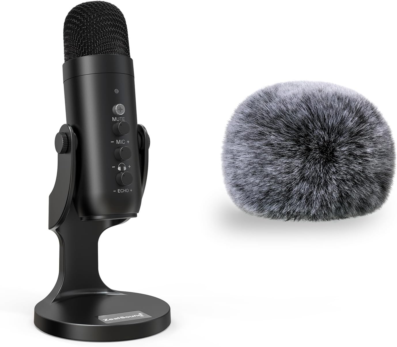 Amazon.com: ZealSound Gaming USB Microphone k66 and d65k Furry Cover ...