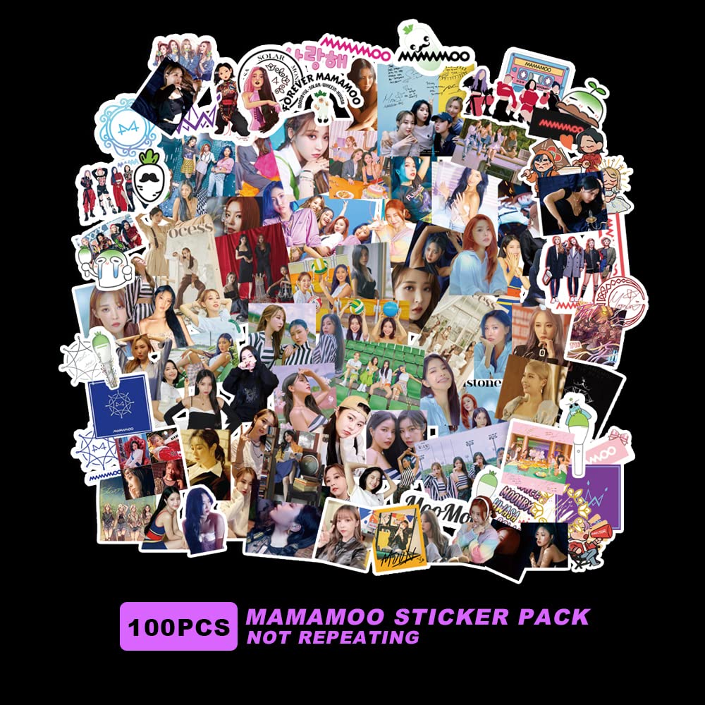 Buy YOGGOO MAMAMOO Sticker Pack 100Pcs MAMAMOO Cartoon Sticker The Best ...